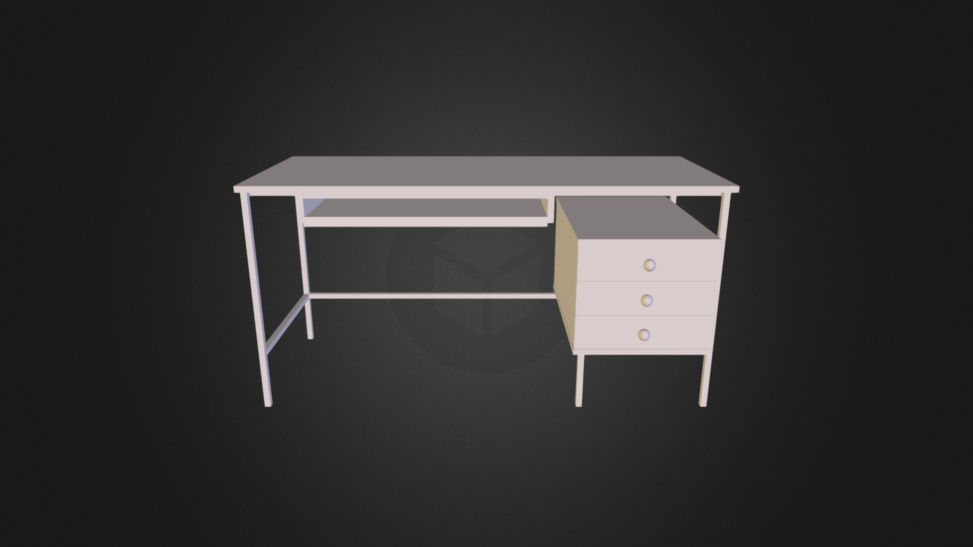 My computer table - 3D model by 3dindustries [af0d450] - Sketchfab
