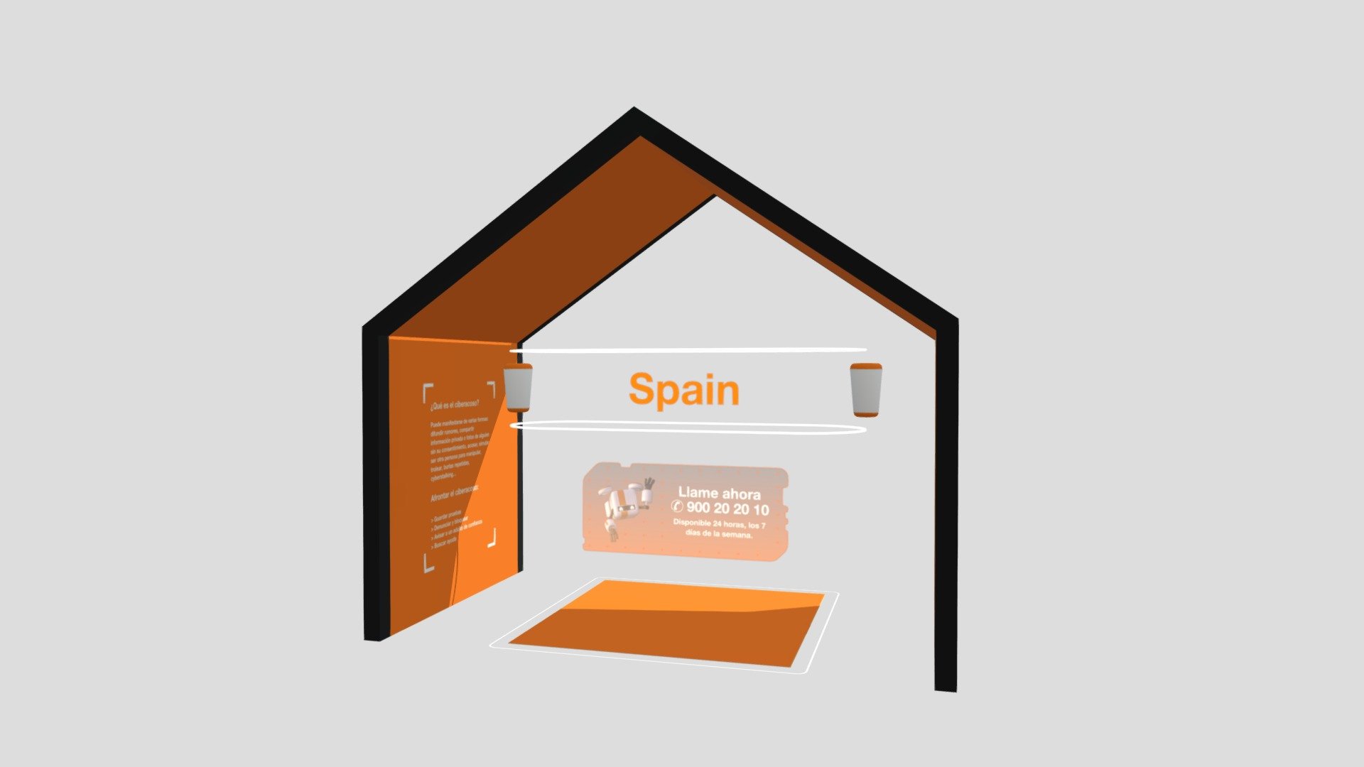 Orange Safe Contact Zone [ES] - Download Free 3D model by ...