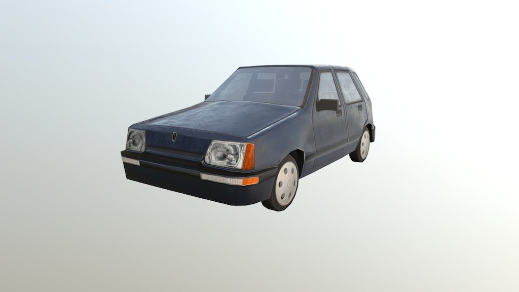 Generic 80s european car - Download Free 3D model by Henry VIII ...