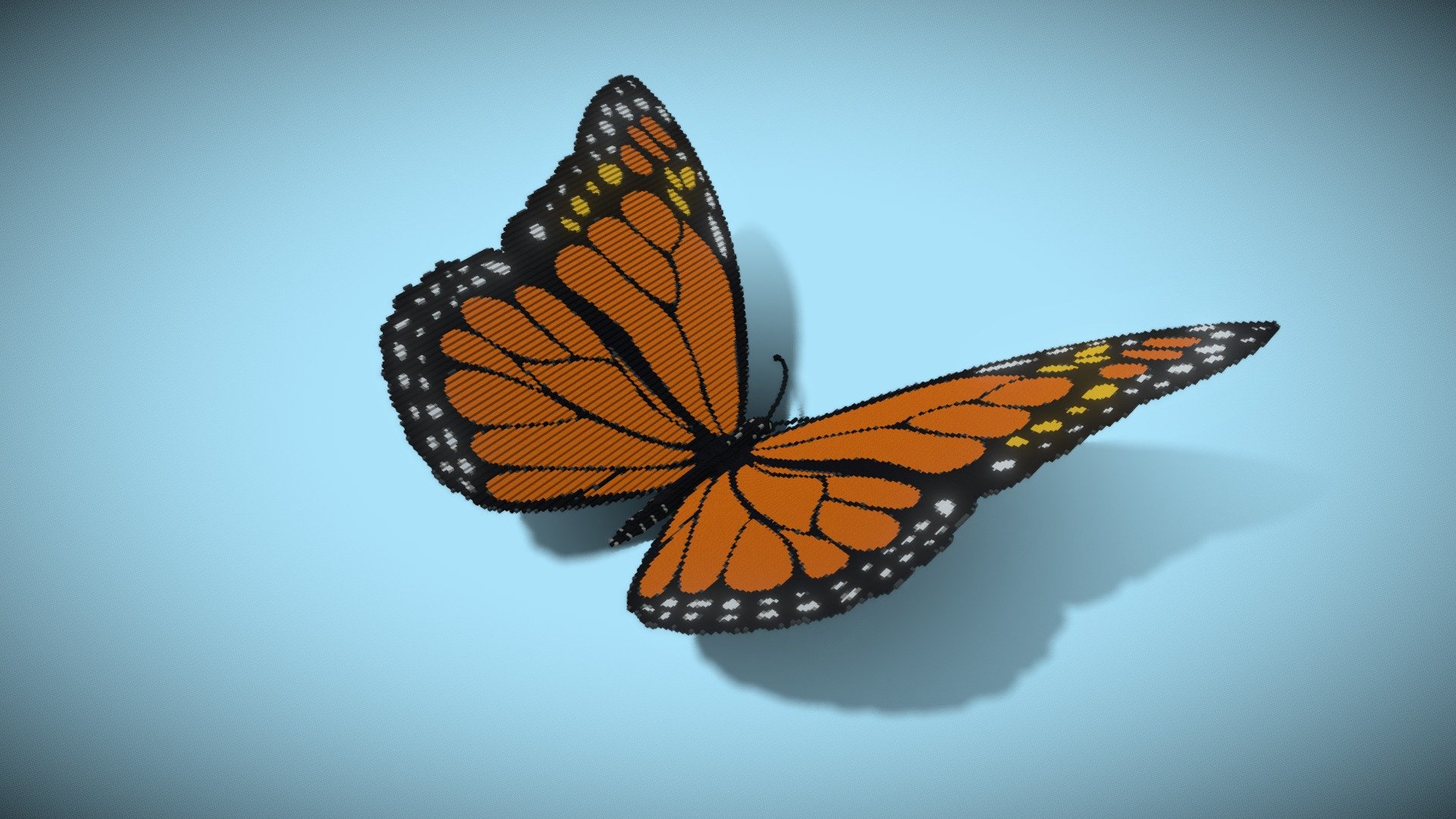 Monarch Butterfly - Minecraft - Download Free 3D model by cubical.xyz ...