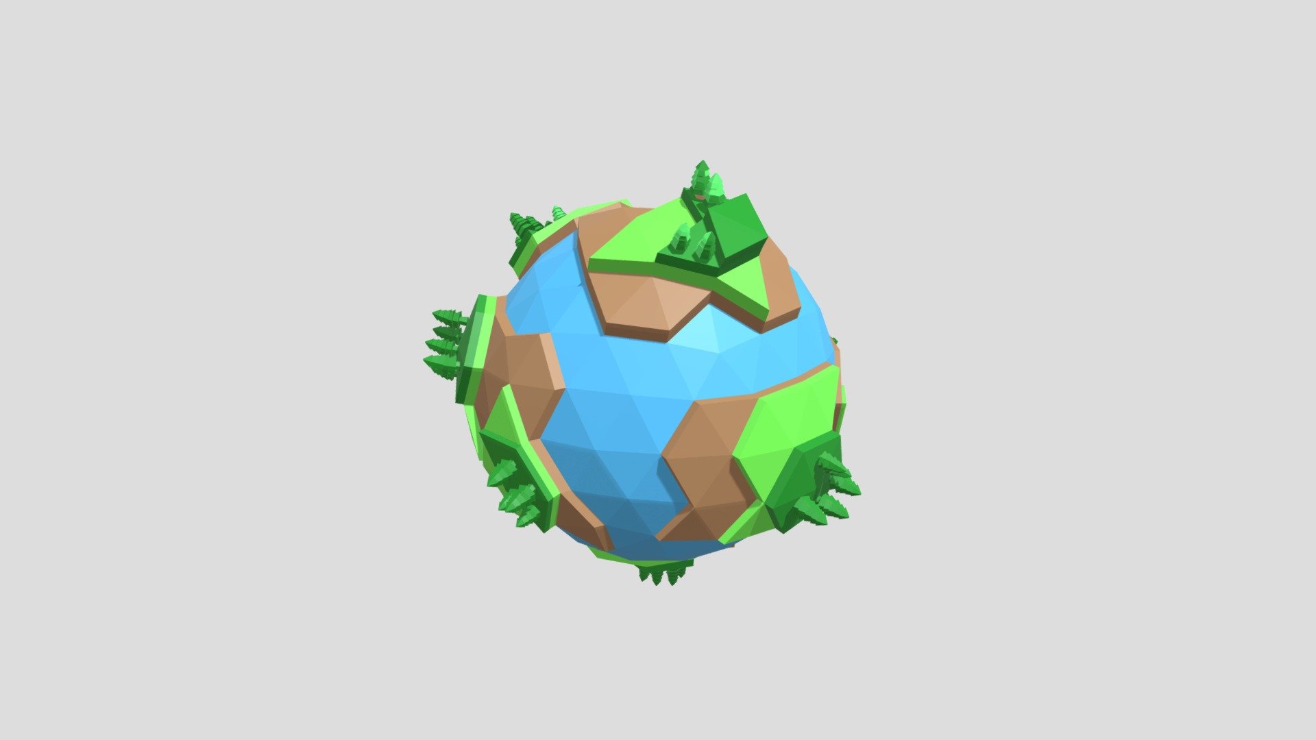 Low poly world - Download Free 3D model by sibren [af14f5c] - Sketchfab