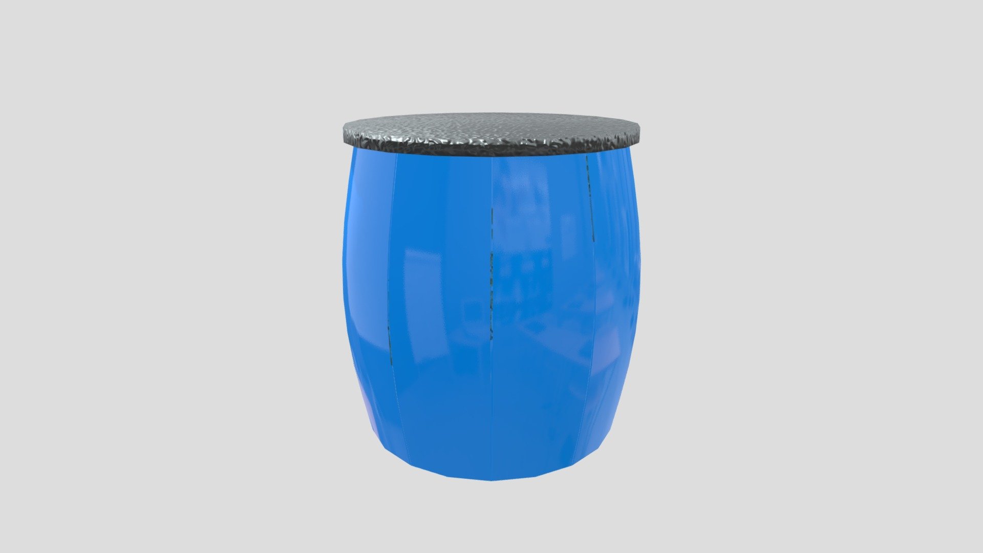 Blue plastic barrel - 3D model by lolfacedo (@BriTaco) [af154c2 ...