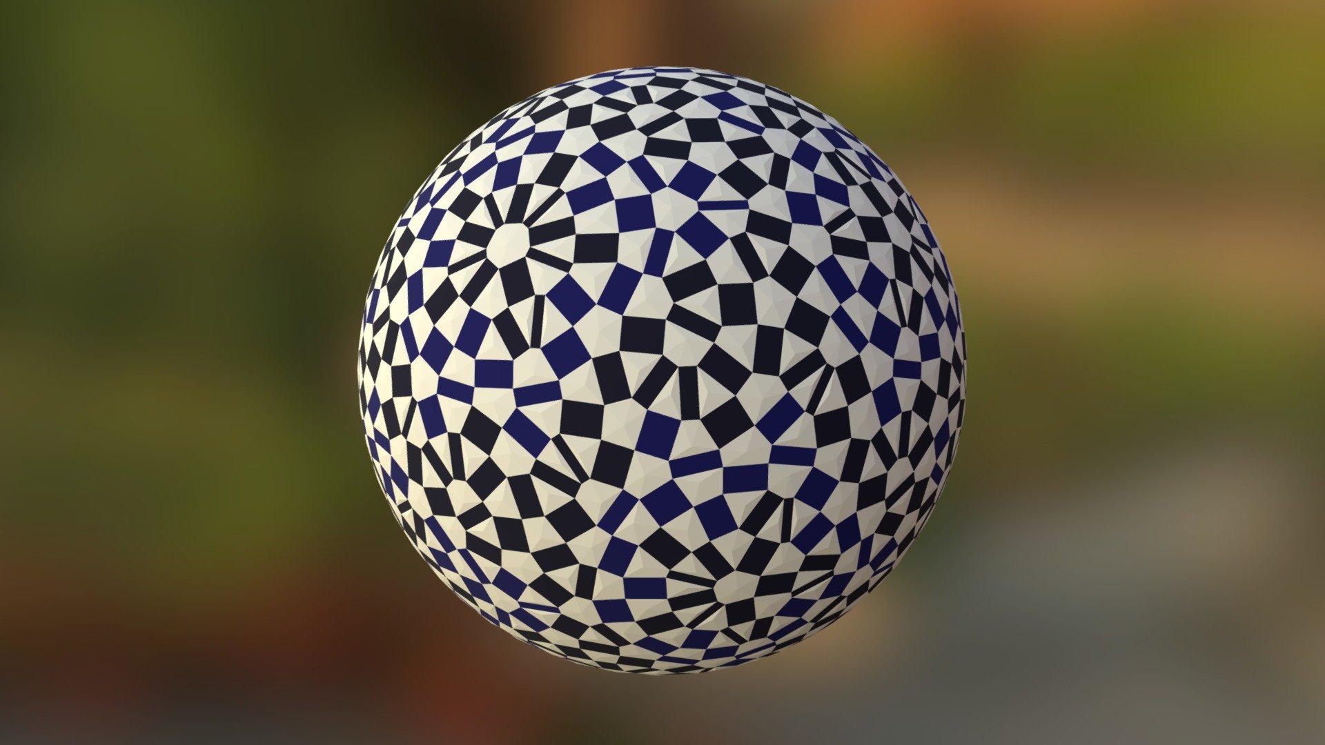 Random Cubemoved Spherical Checker Tiling 4 - 3D model by yoshiaki ...