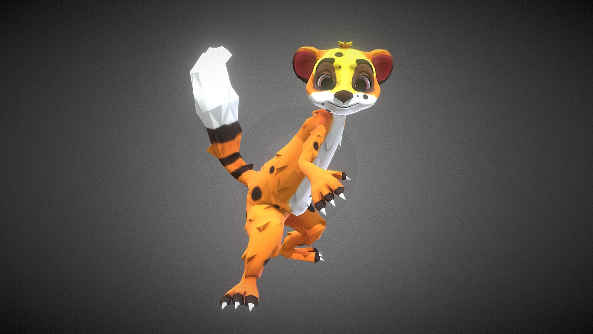 Fossa | Animated - 3D model by Low Poly Models (@LowPolyModelsWorld ...