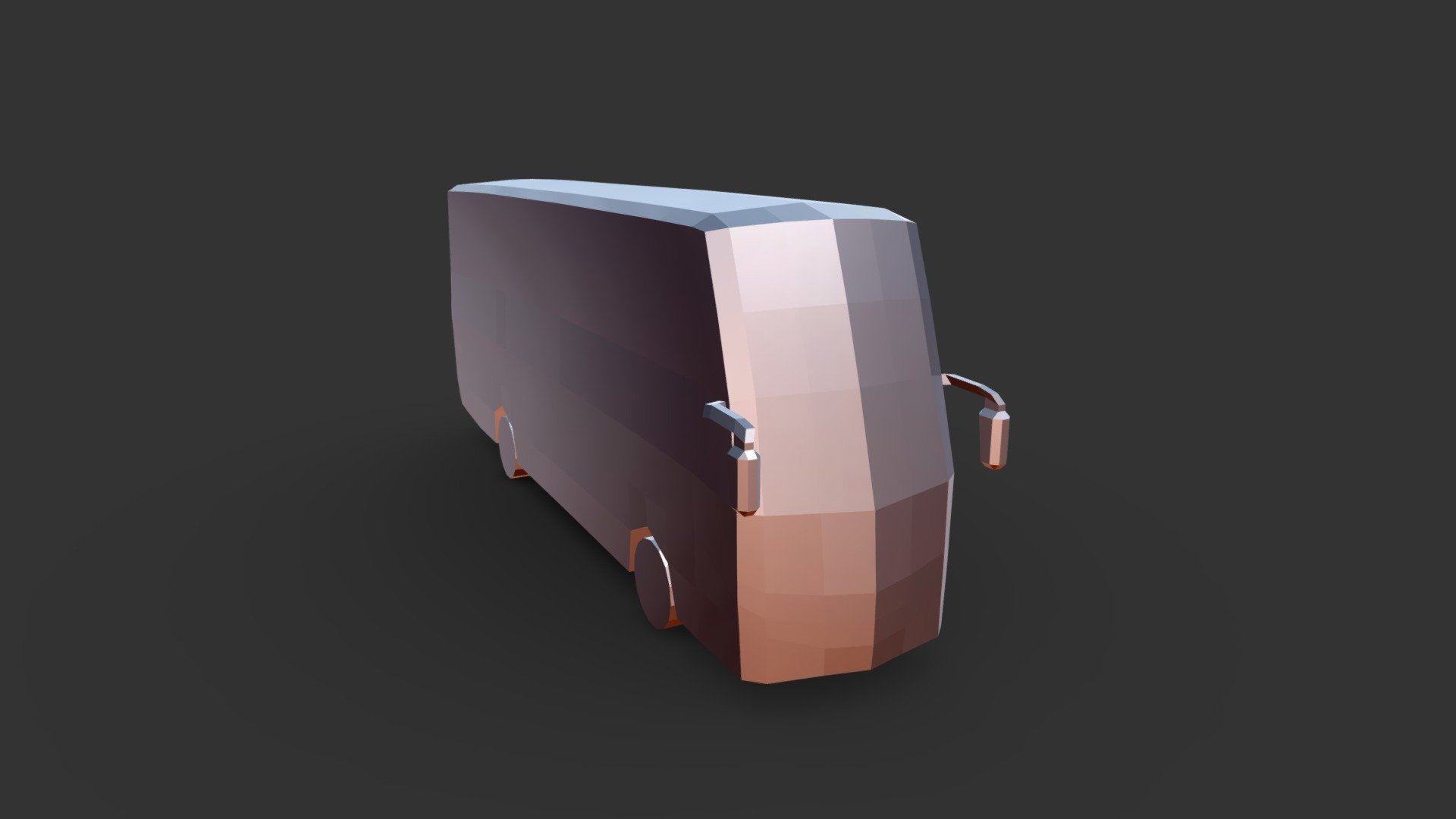 Lowpoly Big Bus - 3D model by heyrich [af16e05] - Sketchfab