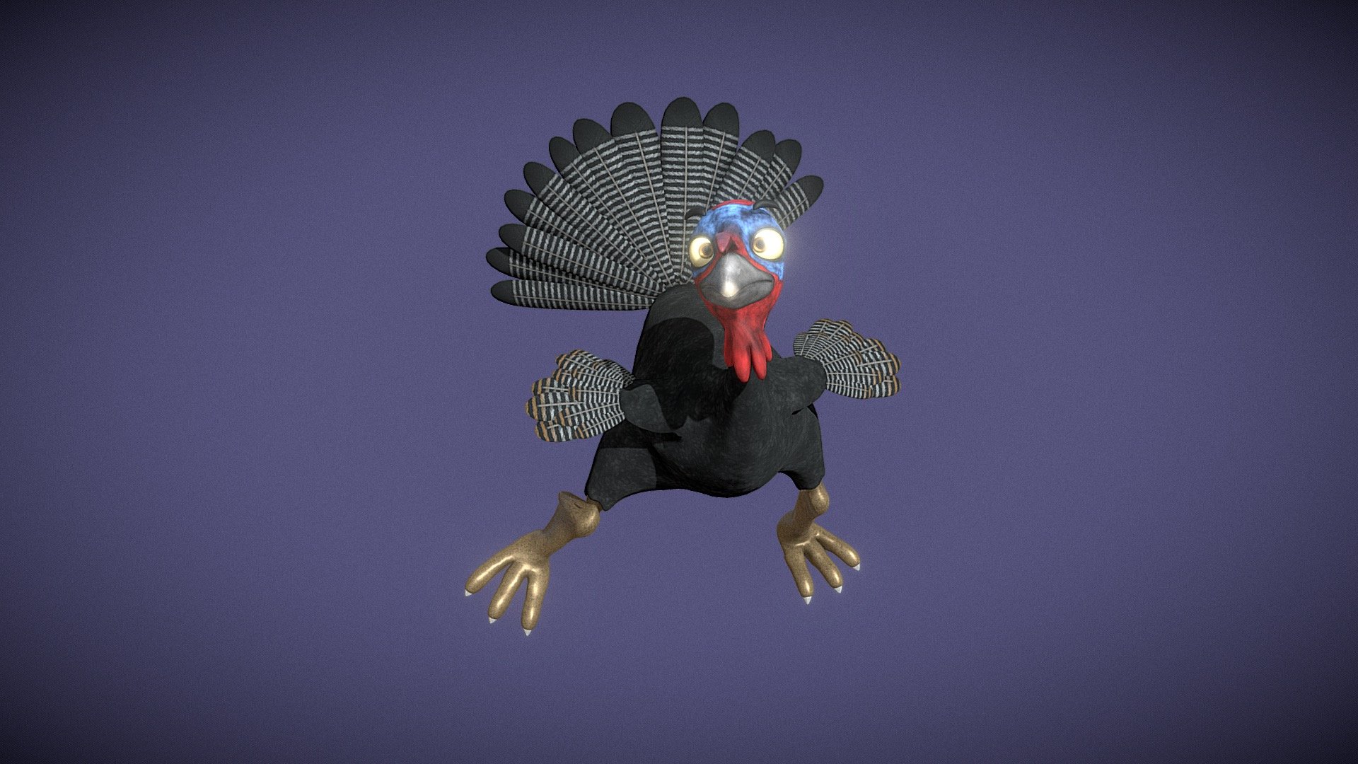WJ007 Cute Turkey With Dance Animations - Buy Royalty Free 3D model by ...