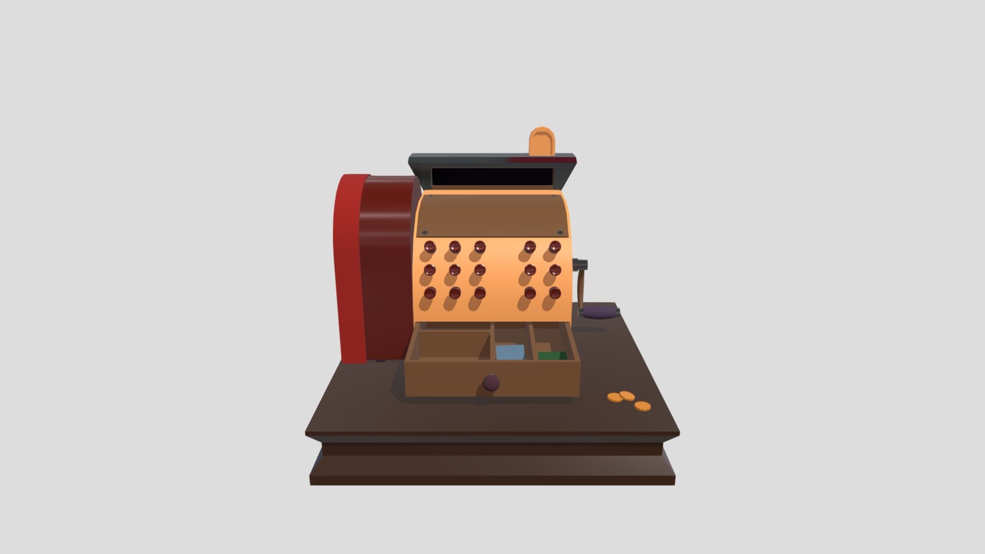Old cash register - Download Free 3D model by DrRygel [af1bf75] - Sketchfab