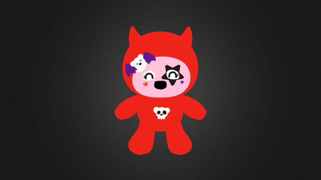 Red Bear - 3D model by merlin.mustache [af1c30e] - Sketchfab
