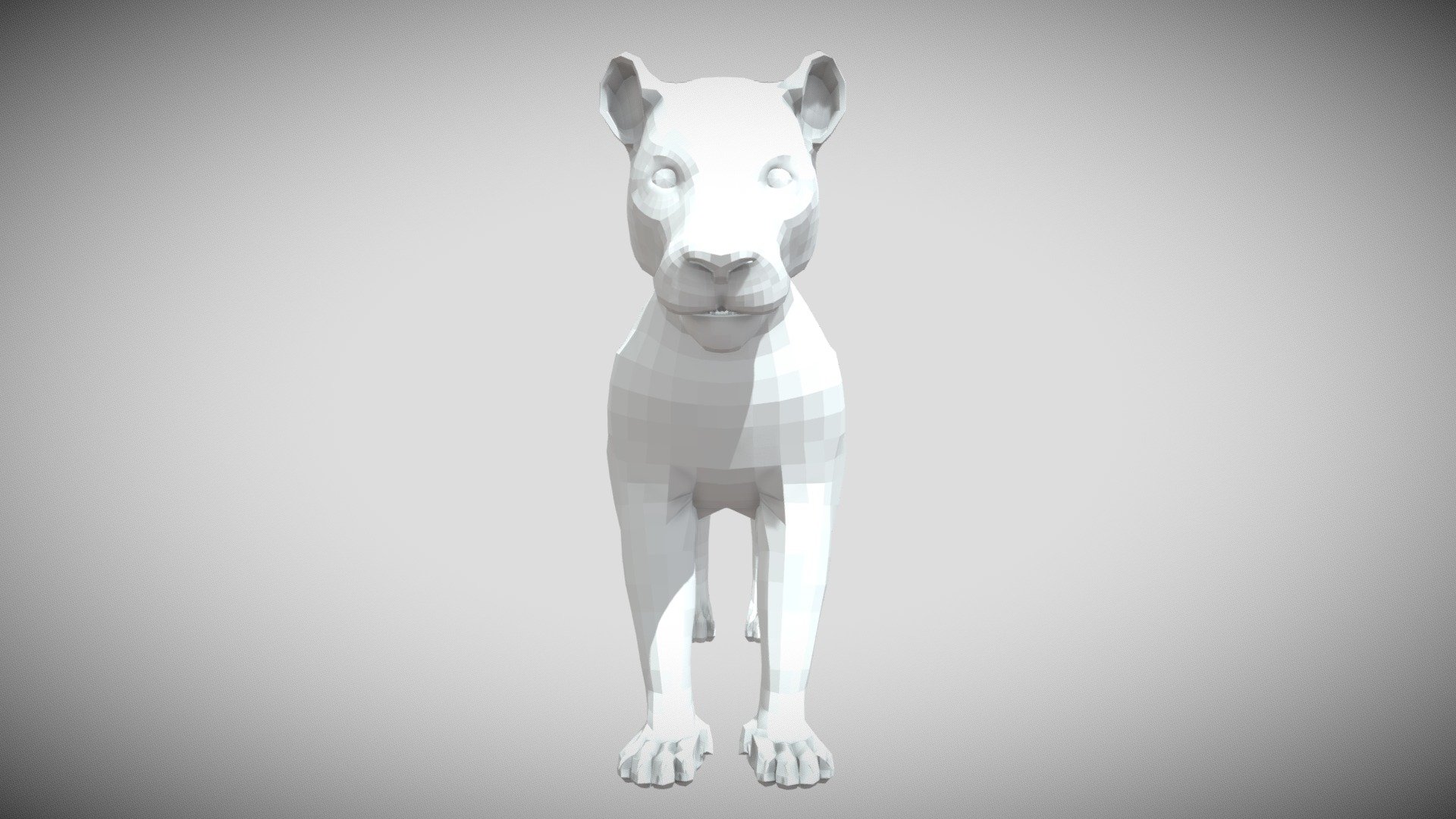 Low-poly Lion Model - 3D model by brandondon [af1c562] - Sketchfab