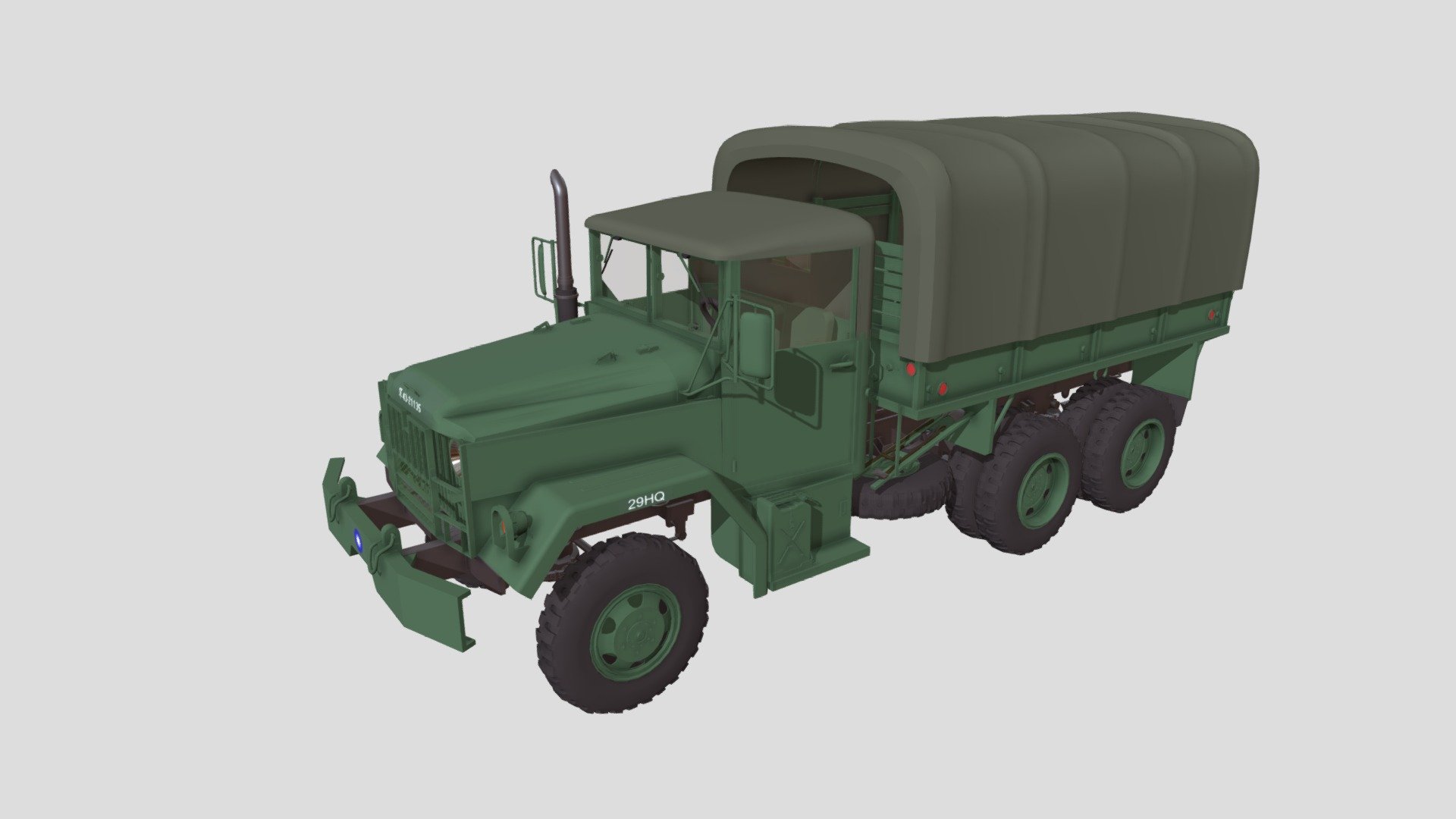 U.S. 2.5 ton cargo truck M35A2 (Taiwan) - 3D model by Basic Hsu (@Hsu ...