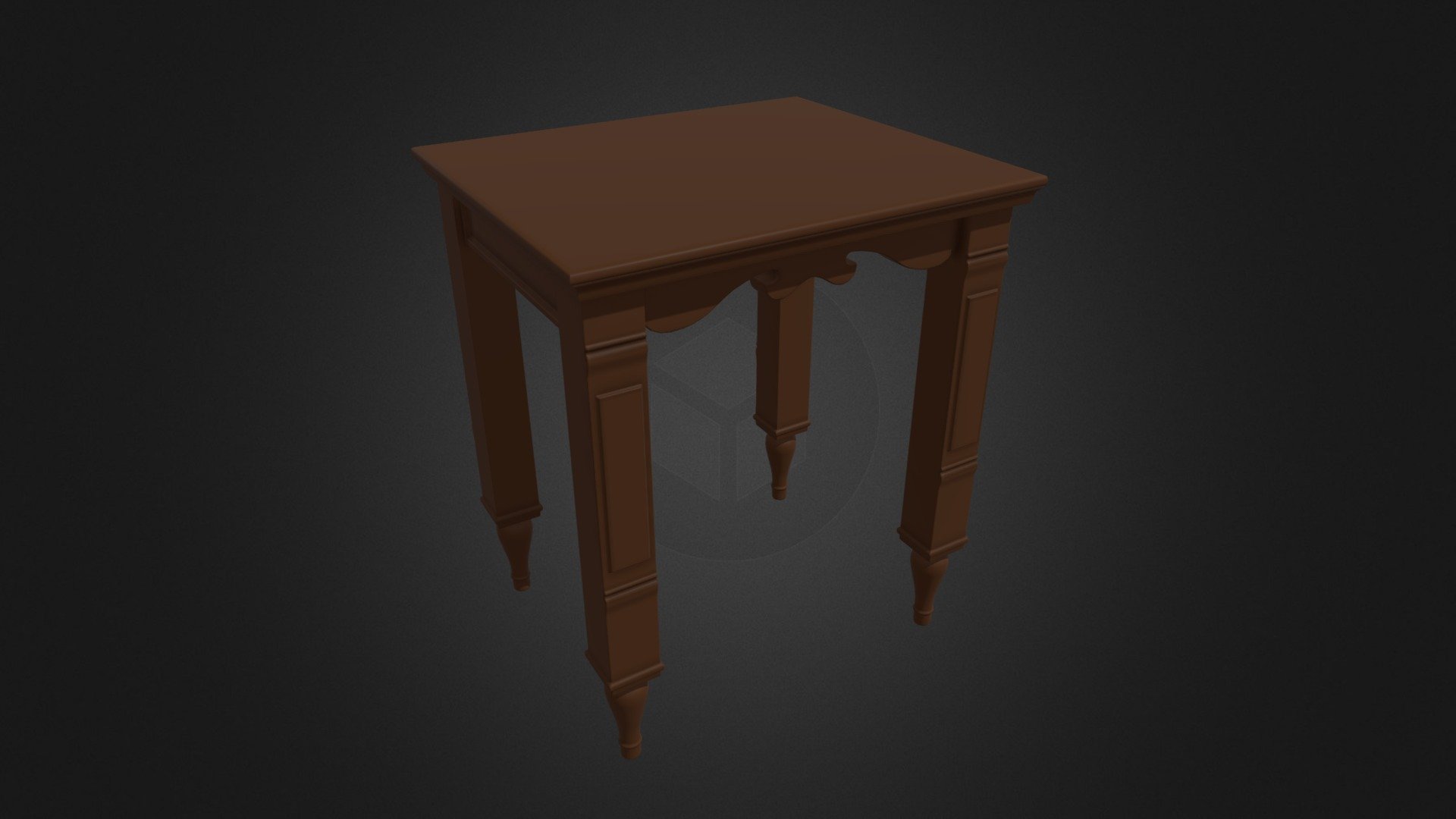 Table Fancy Small - Download Free 3D model by GameDevMoot [af1d0a8 ...
