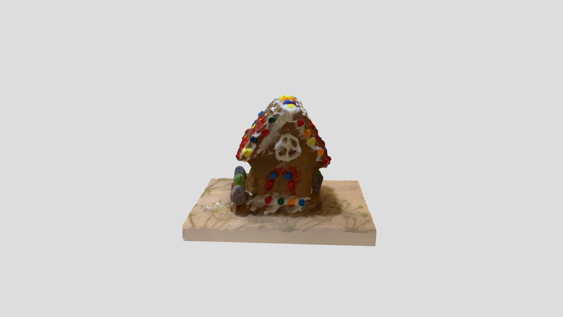Gingerbread House (small) - Download Free 3D model by mrampias [af1e6d2 ...