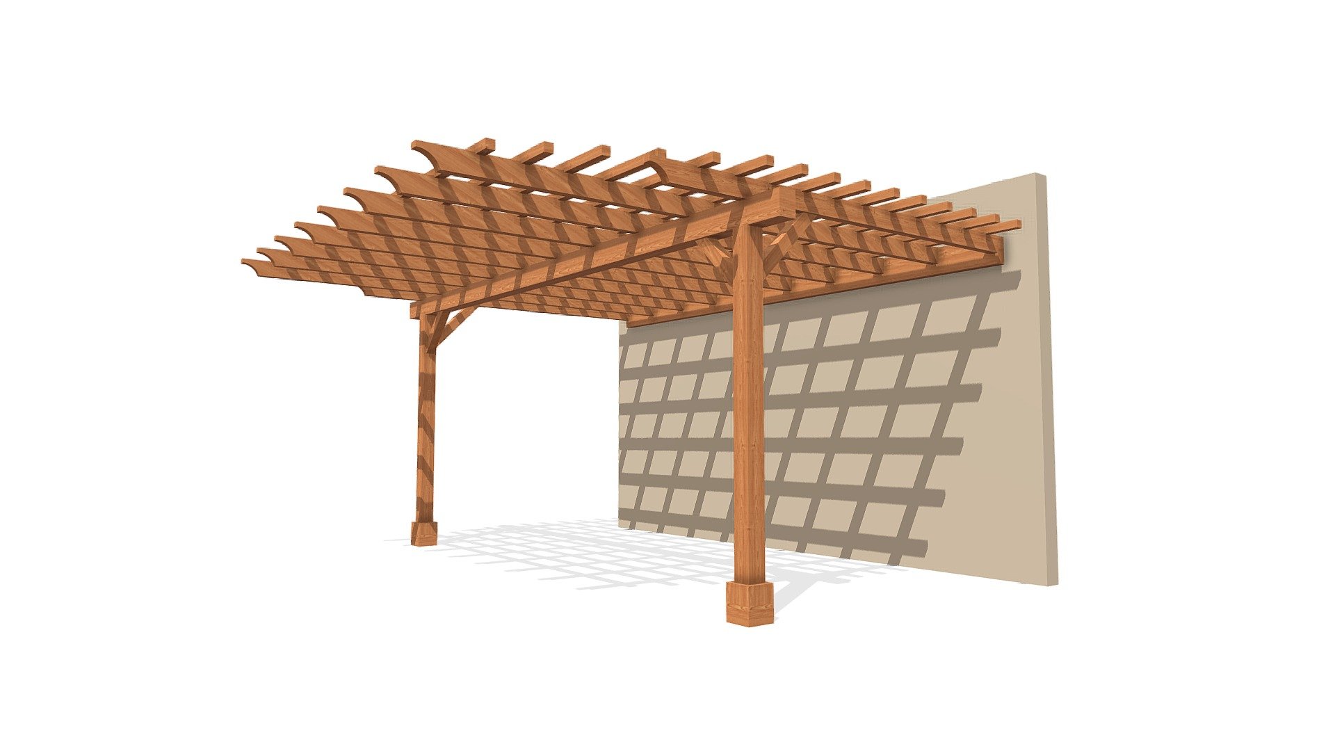 Custom Traditional Pergola - 3D model by Conceptual Engineering - RB ...