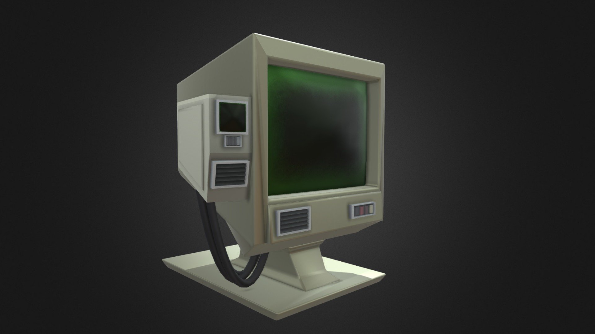 vintage monitor - Download Free 3D model by franklin clodfelter ...