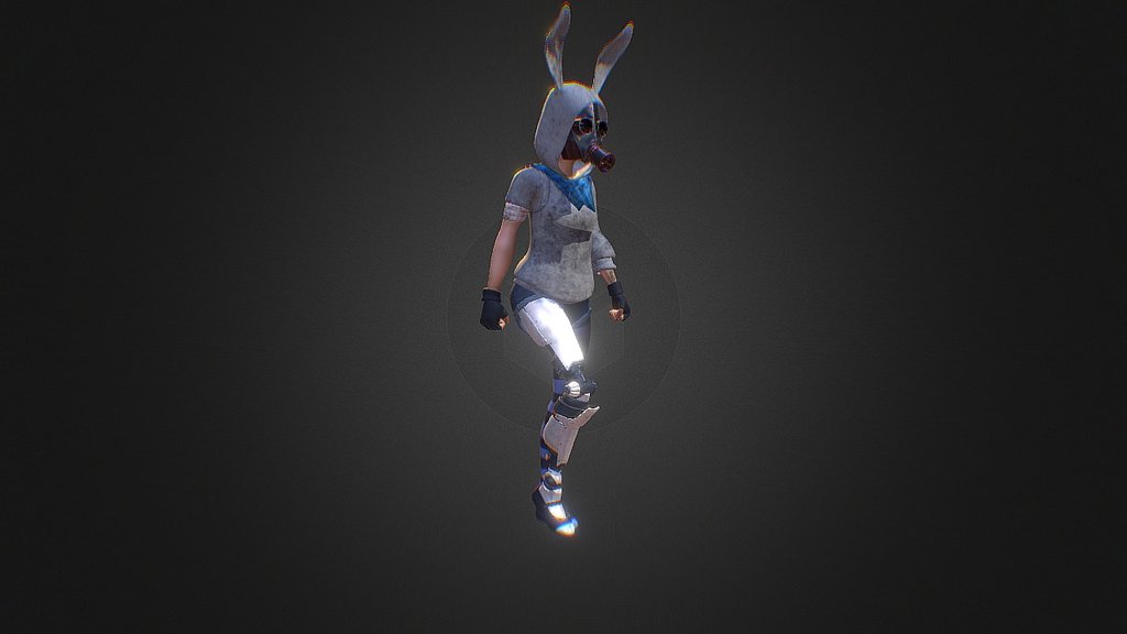 Bunny girl walk cycle sketchfab animation test - 3D model by Sean Yu ...
