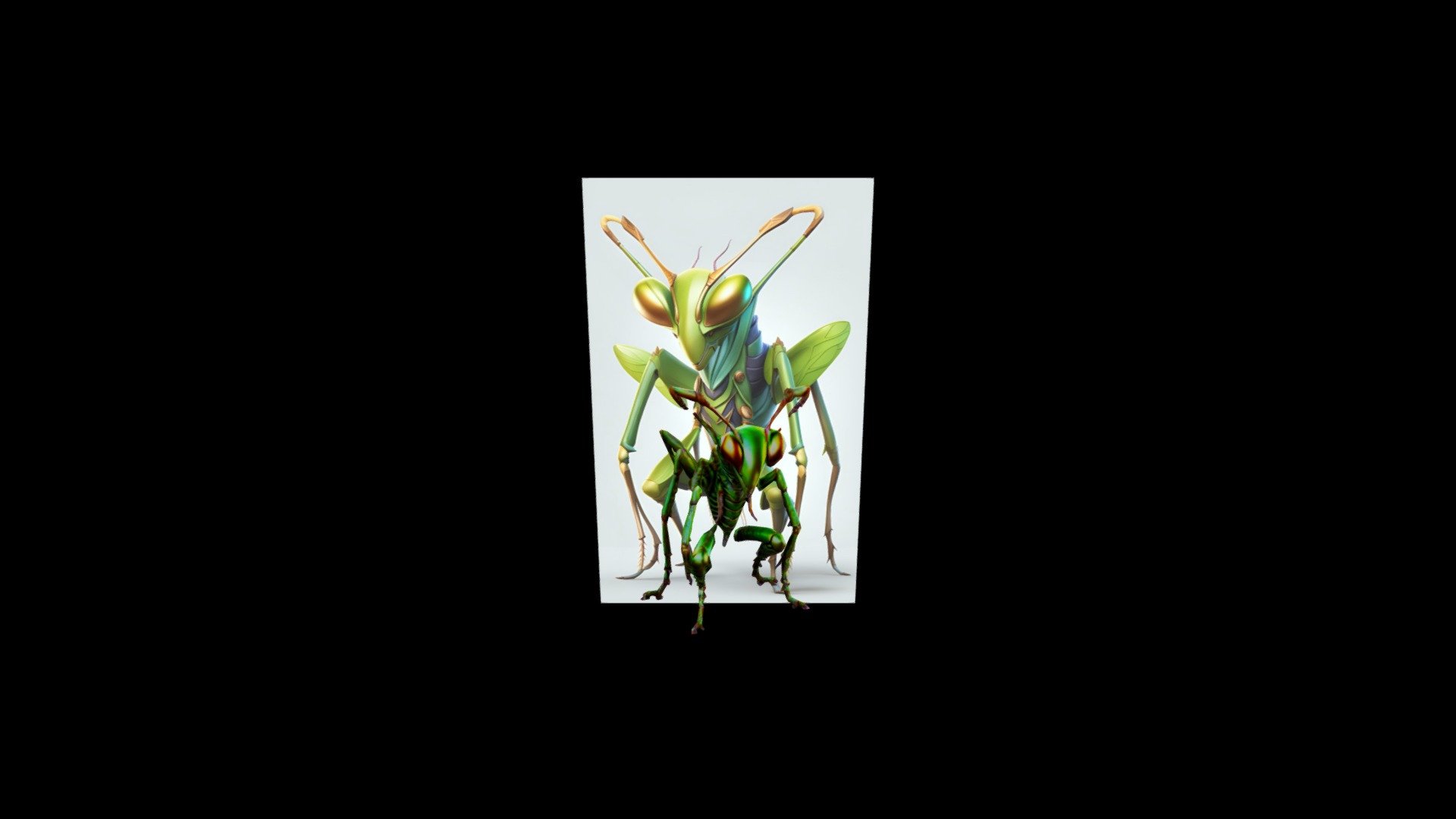 The Praying Mantis Robot The image shows a - Download Free 3D model by ...
