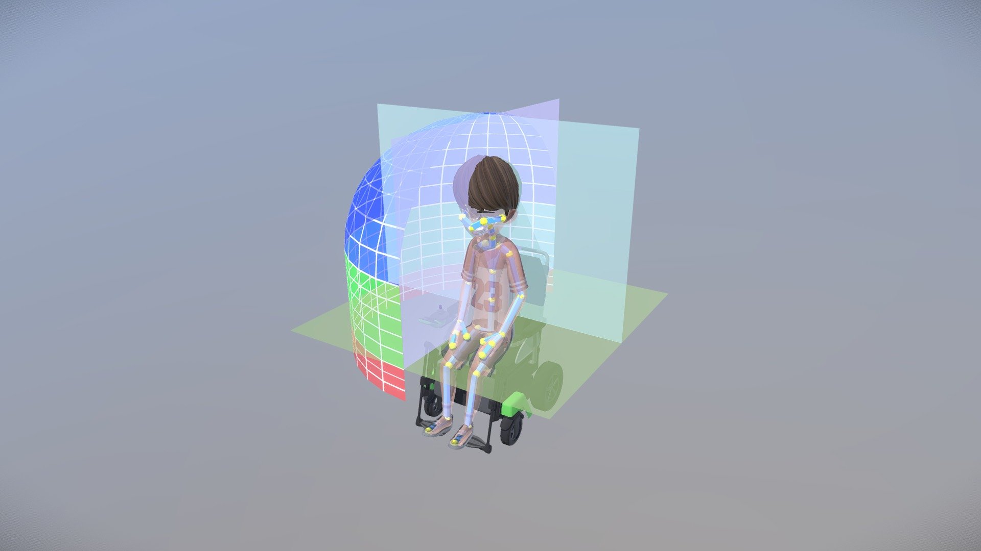 Boy in a Wheelchair with Reach Volume & Azure - 3D model by Littleseed ...