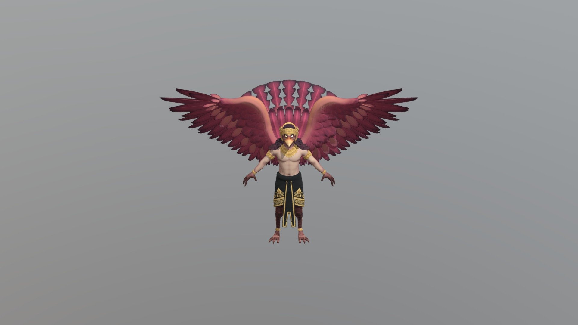 GARUDA - 3D model by Inidia Studio (@inidiastudio) [af24d05] - Sketchfab