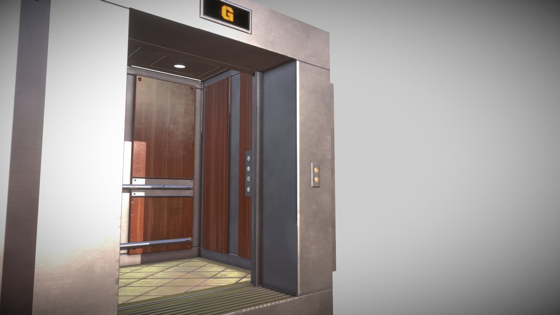 Modern Elevator - 3D model by Ben Loader (@13005994) [af27d18] - Sketchfab