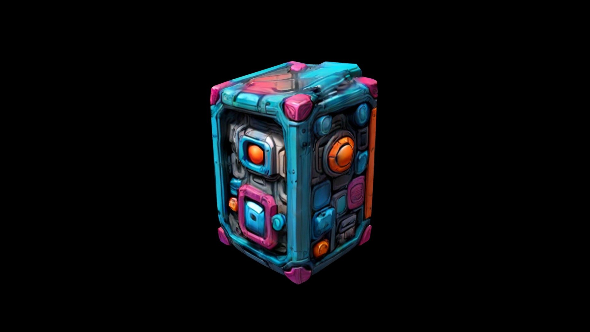 A multifaceted cube with an intricate design, co - Download Free 3D ...