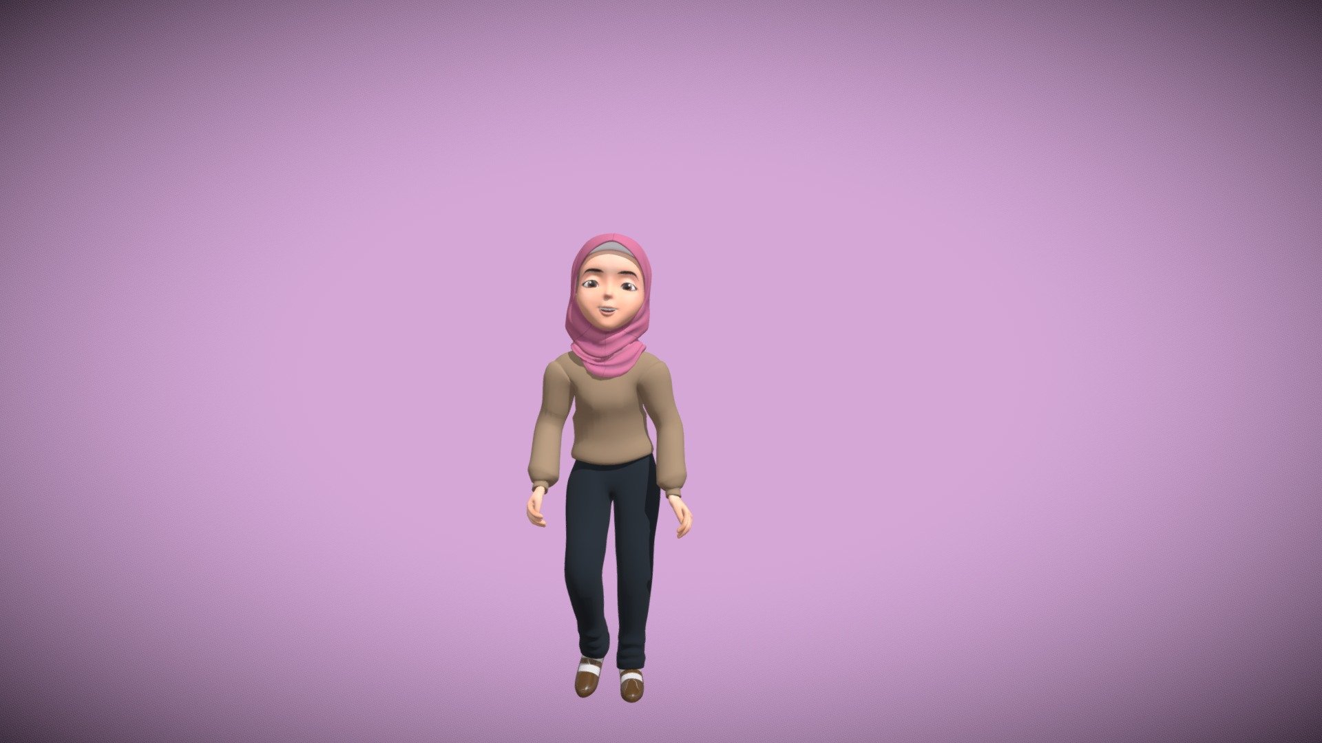 Muslim woman (Animated) - Buy Royalty Free 3D model by Mostafa Ebrahim ...