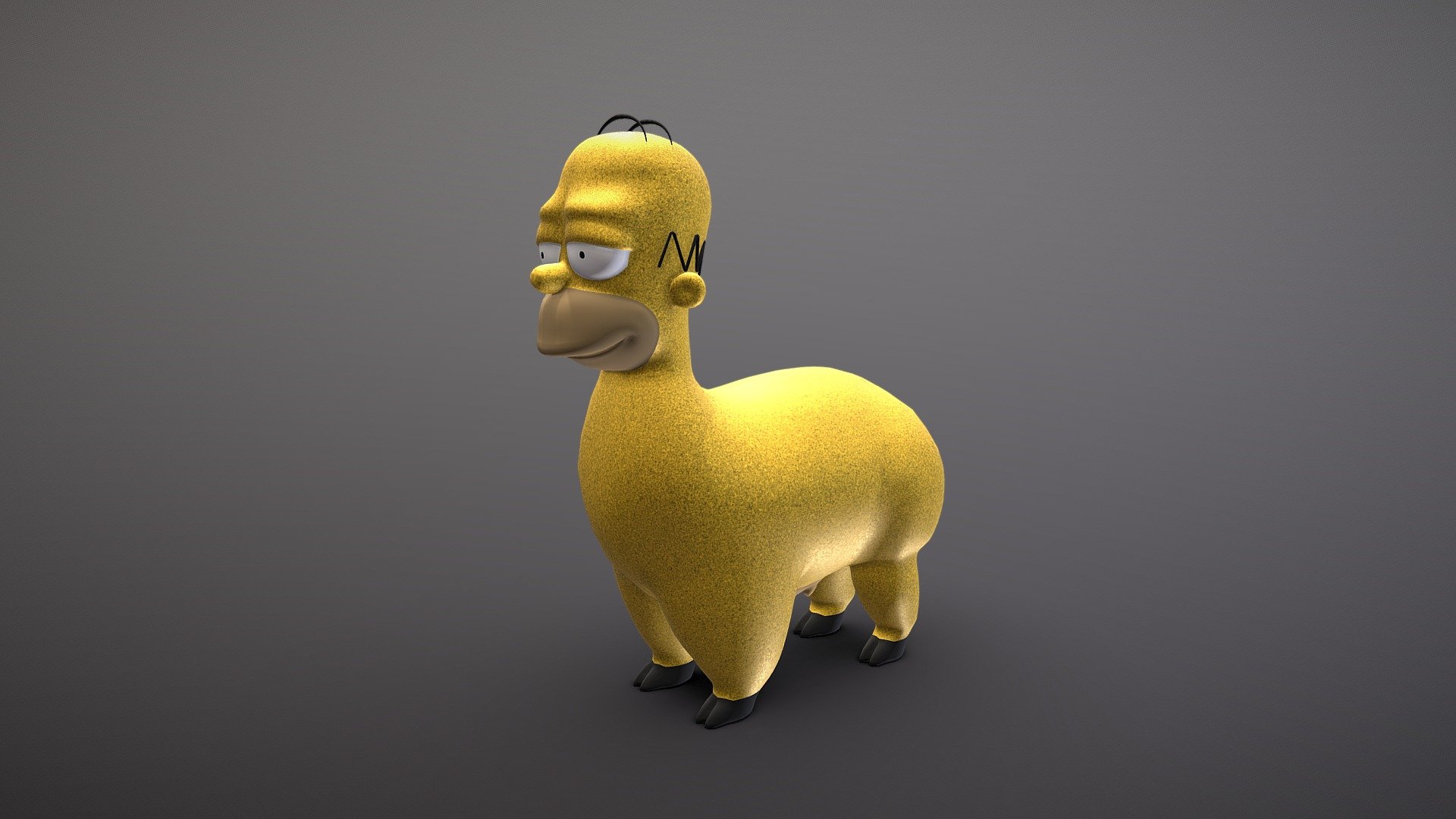 Homero Pig - 3D model by marlonbrad [af2a704] - Sketchfab