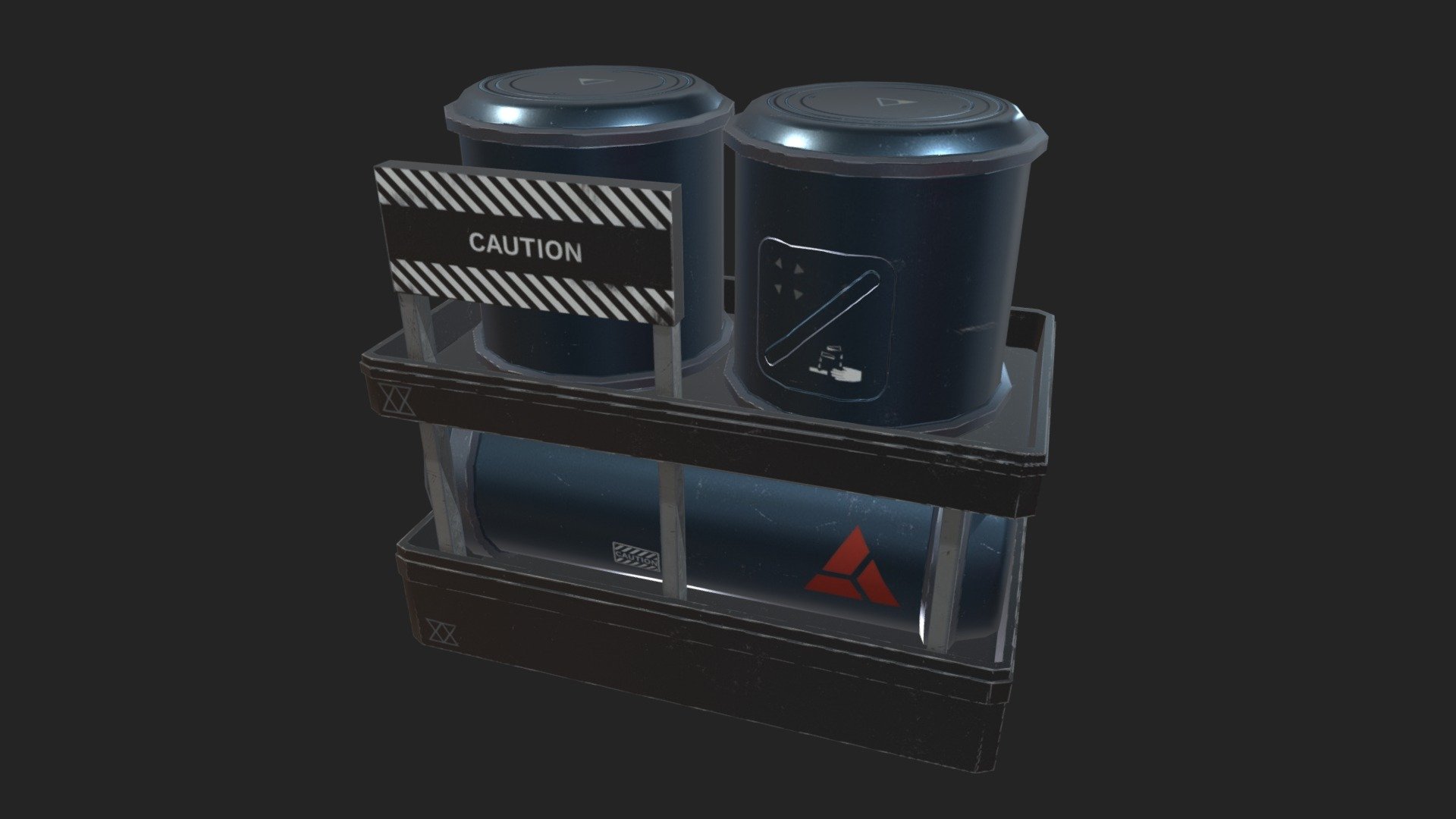 Tank container asset - 3D model by eunice-ng [af2abf2] - Sketchfab