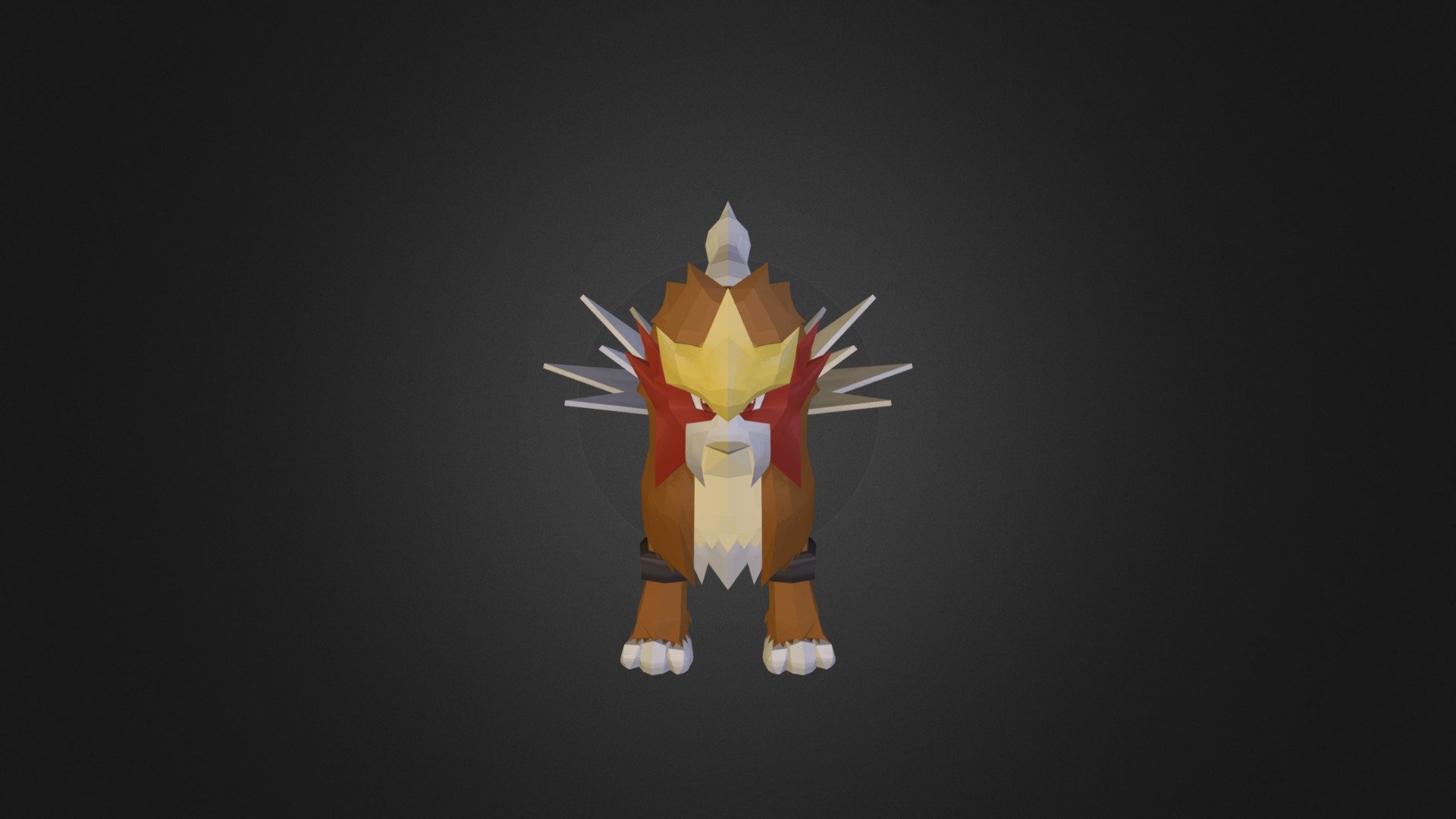 Entei - 3D model by karrybird [af2adfa] - Sketchfab