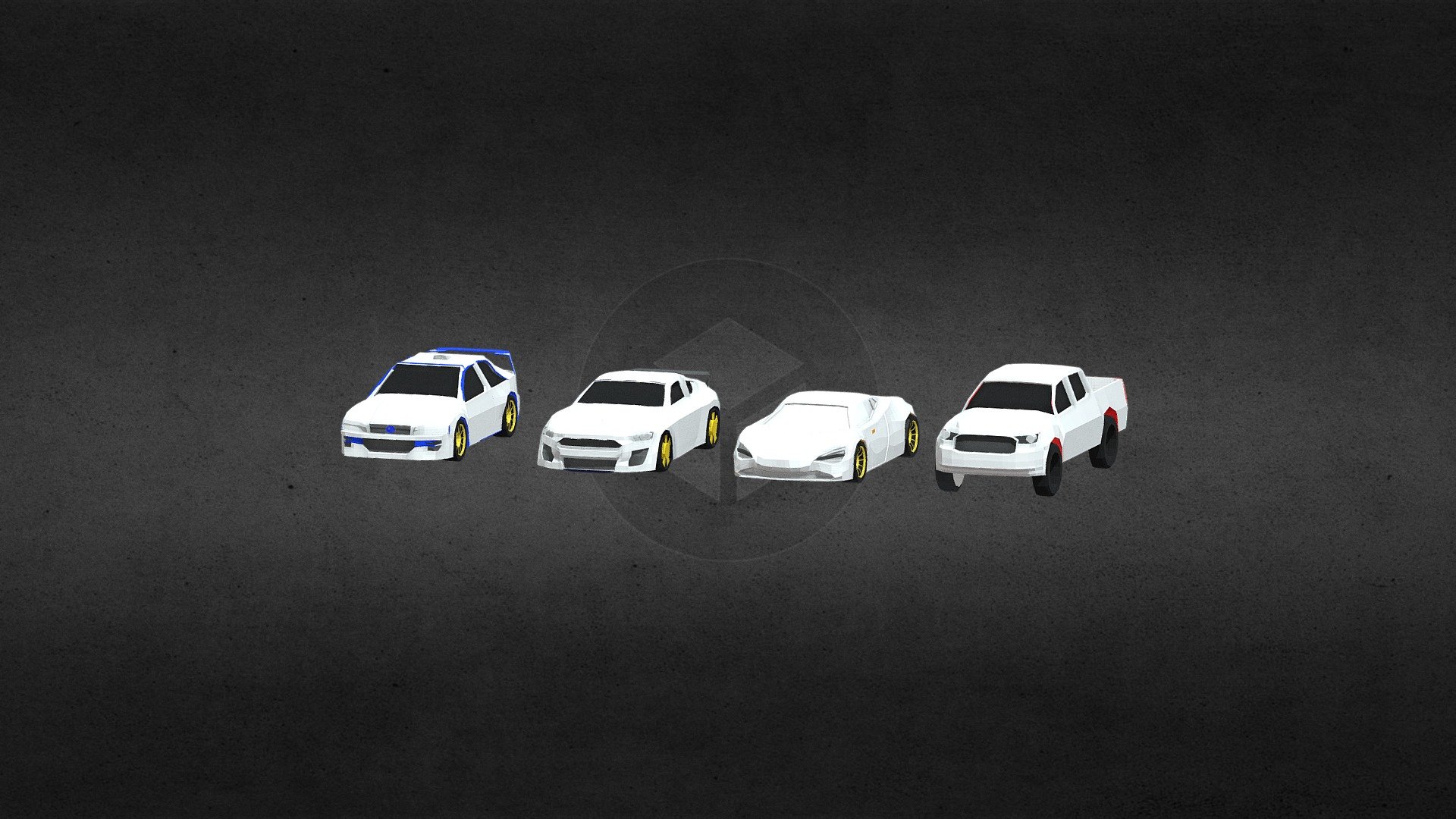 low poly cartoon car pack - Download Free 3D model by purbabonardo ...