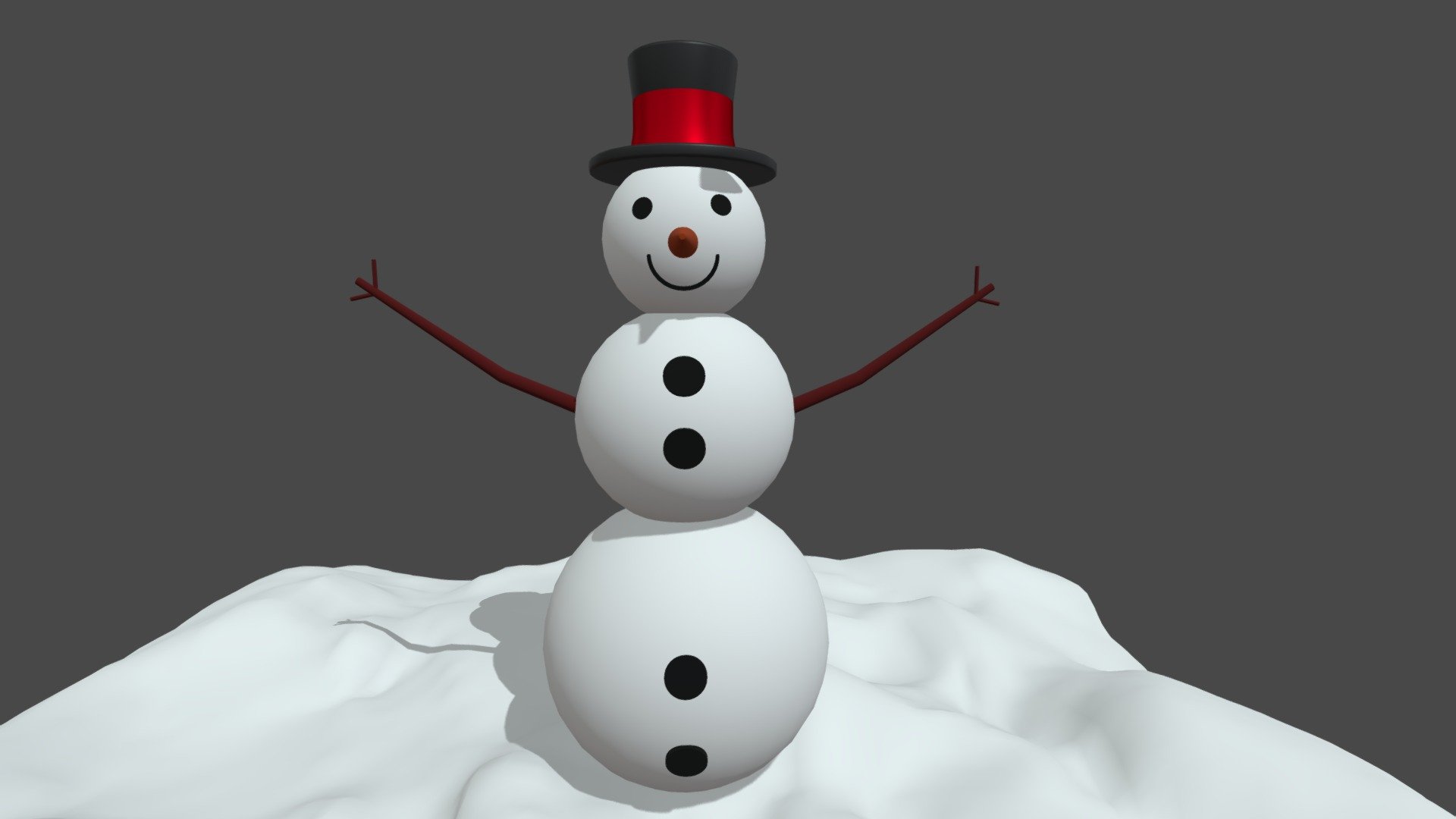 Snow Man - Download Free 3D model by 3D_Kalakar [af2cc91] - Sketchfab