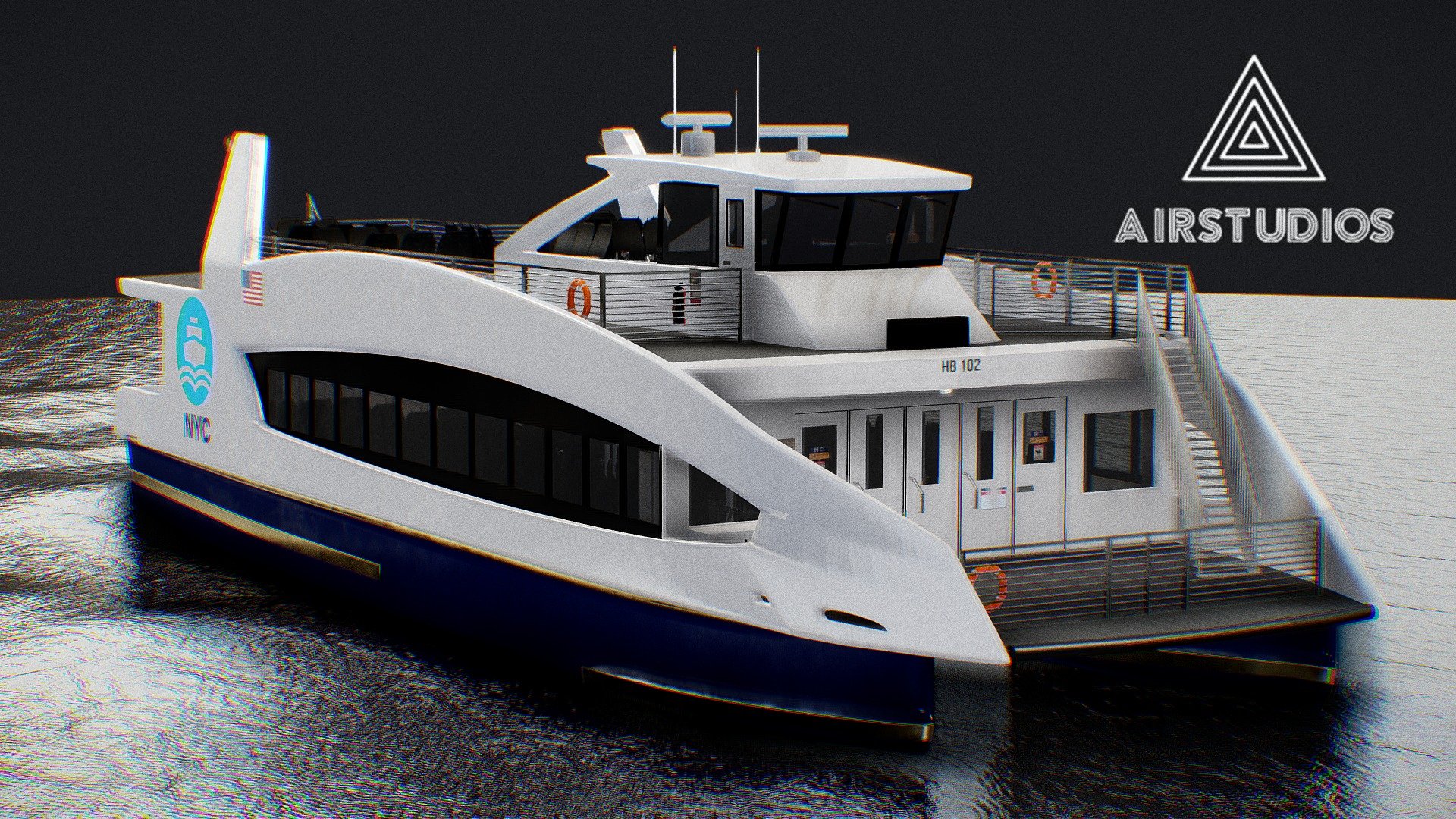 Nyc Ferry - New York (Full Interior) - Buy Royalty Free 3D model by ...