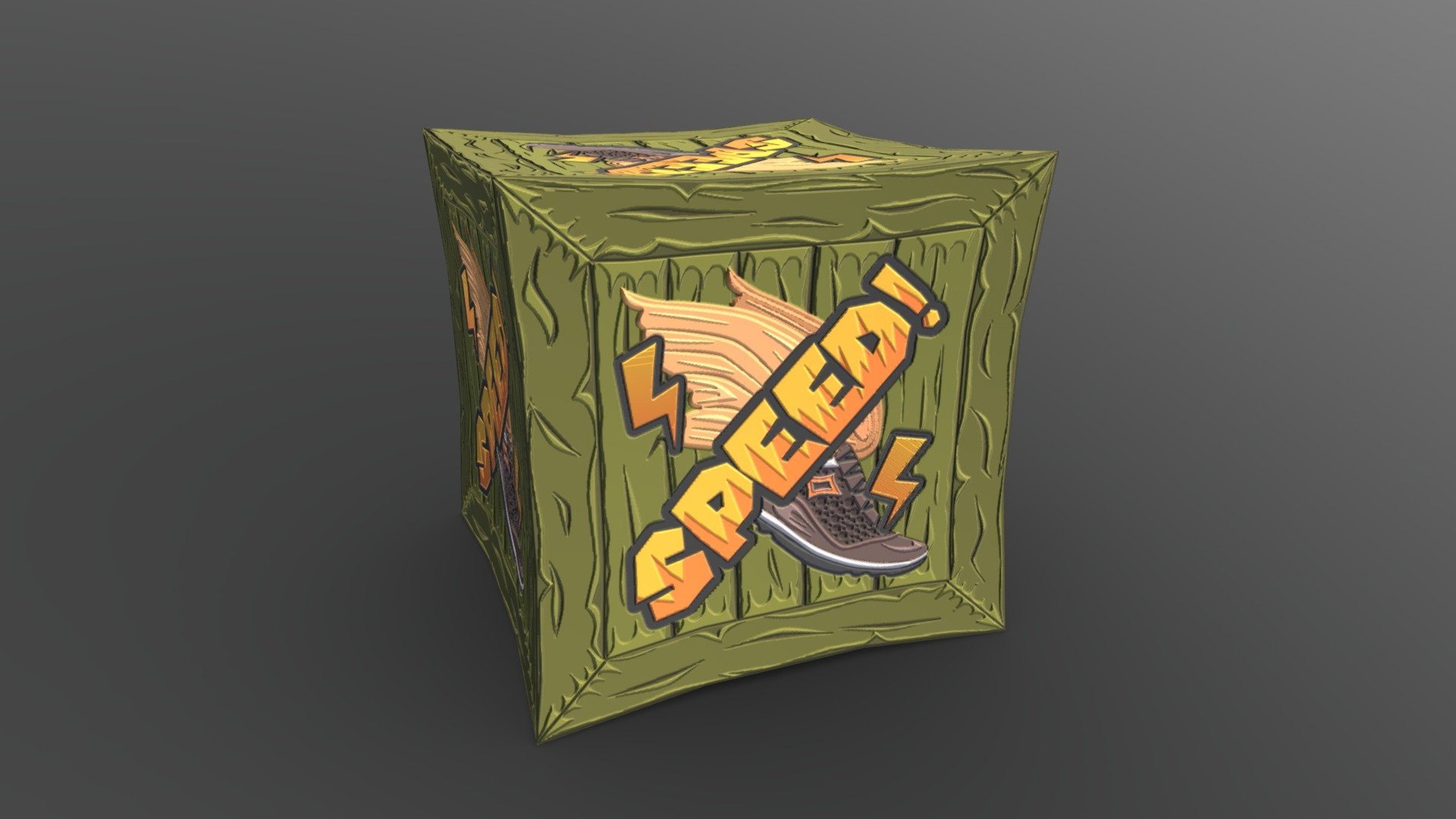 Toon Box With Speed Icon - 3D model by Trifles GS (@TriflesGS) [af2e594 ...