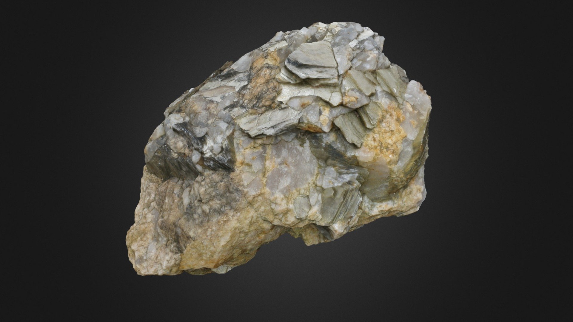 Quartz Muscovite - 3D model by tylerjacobs [af2ff2d] - Sketchfab