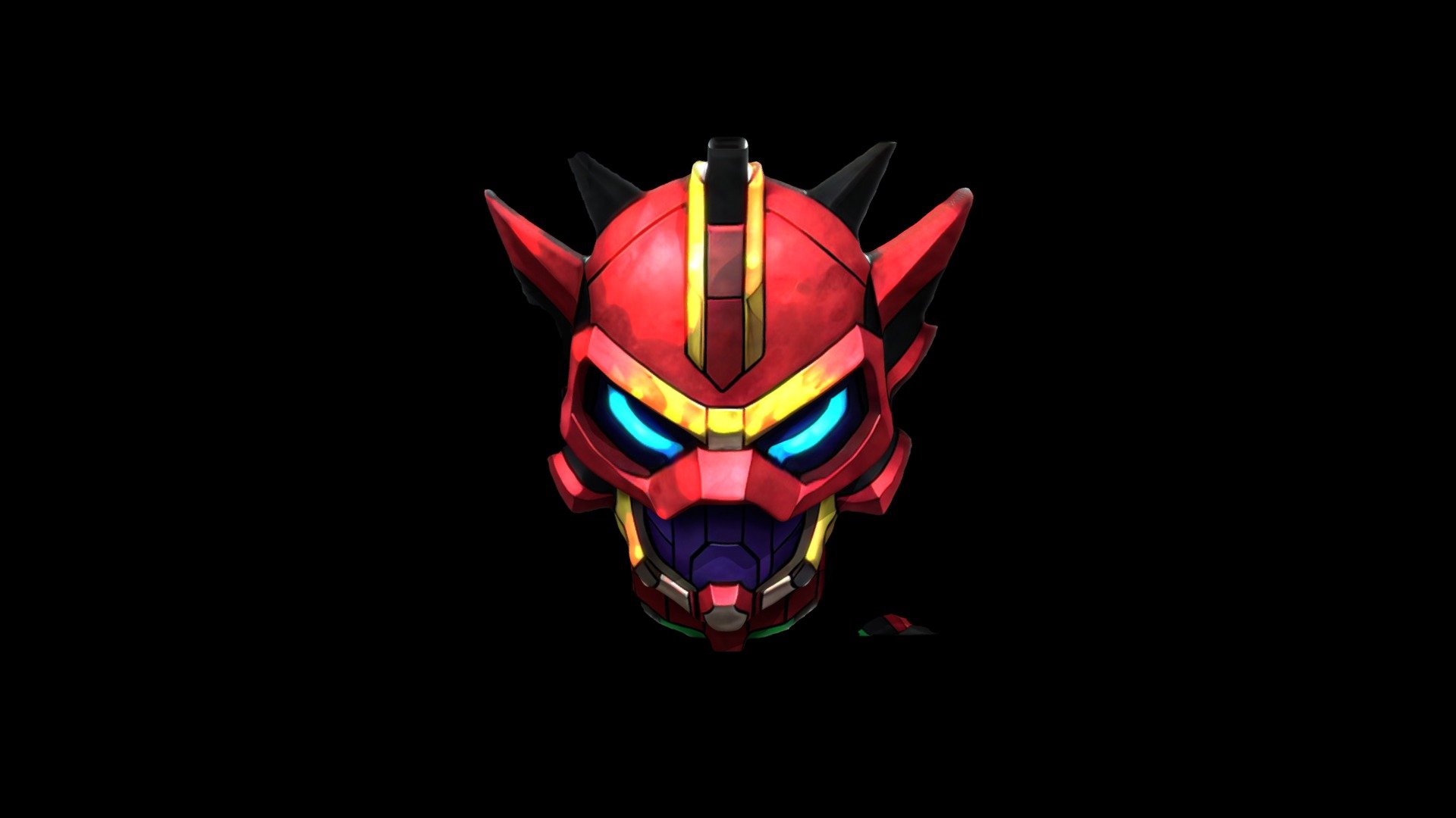 Helmet Mask Robot Cartoon 16 - Download Free 3D model by klrxyz ...