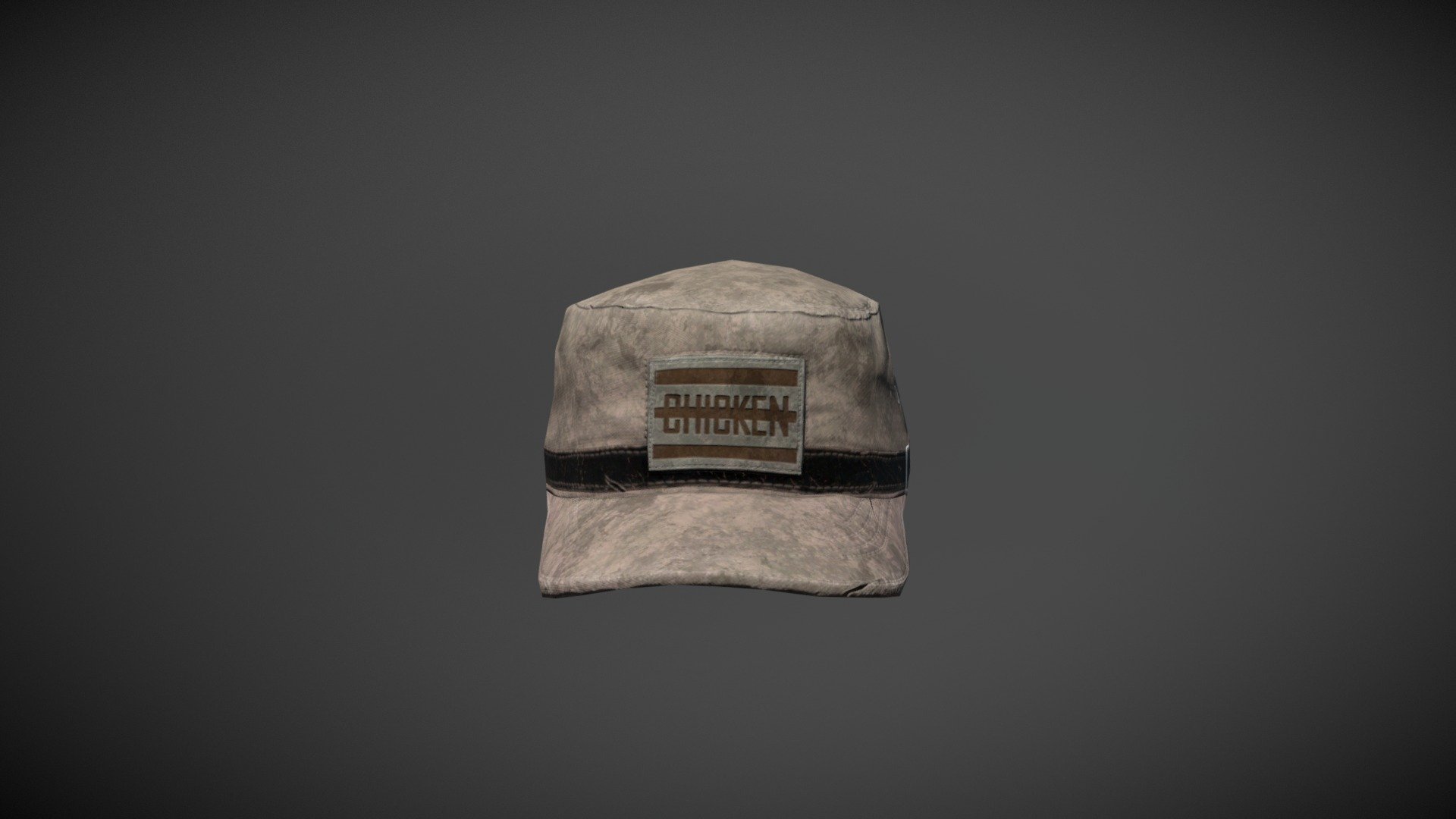 PATROL CAP (BROWN) - 3D model by PUBGShowcase [af36d49] - Sketchfab