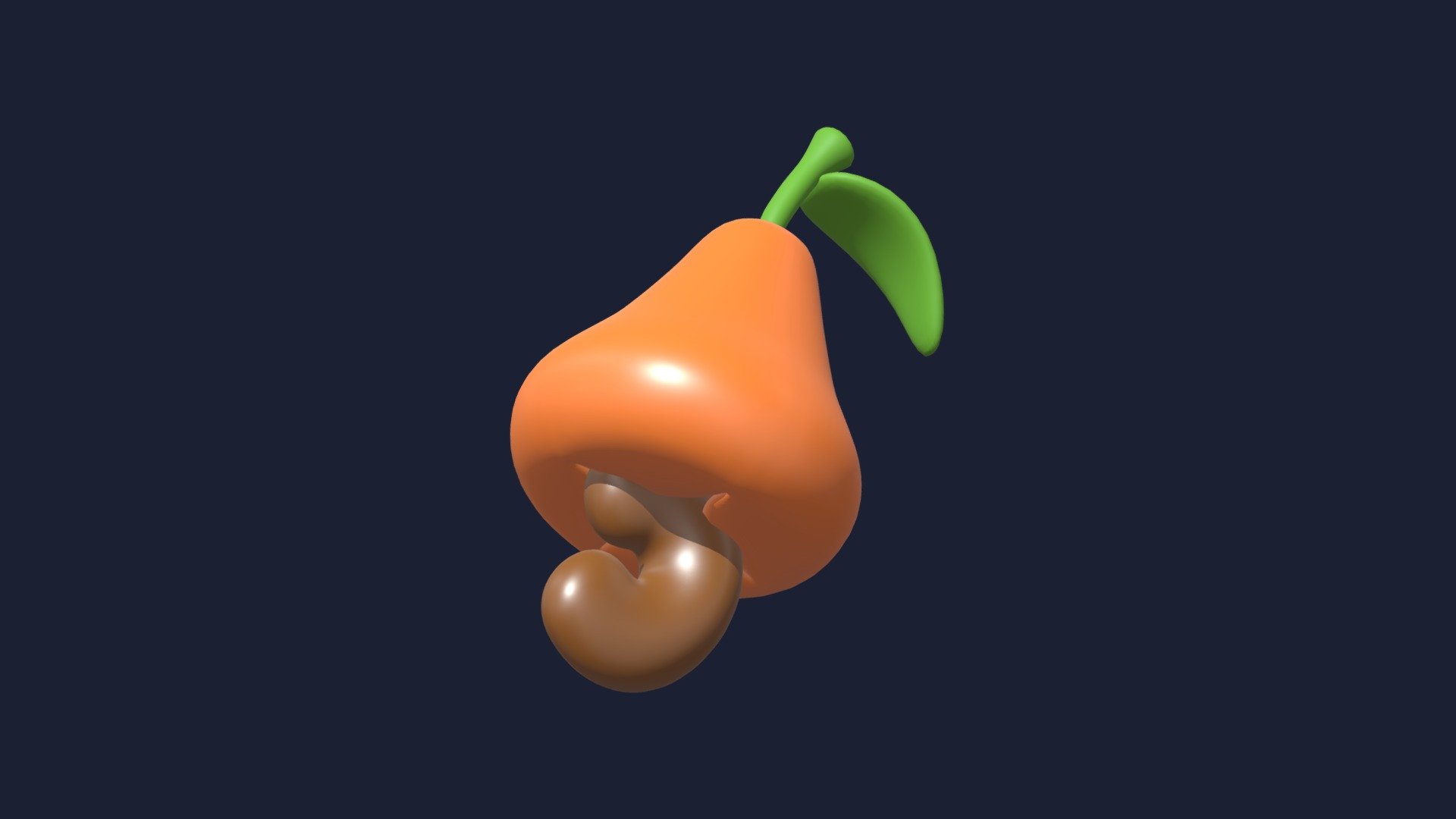 Cashew Icon - Buy Royalty Free 3D model by arc.jabbar (@arc_jabbar_) [af36f7e] - Sketchfab Store