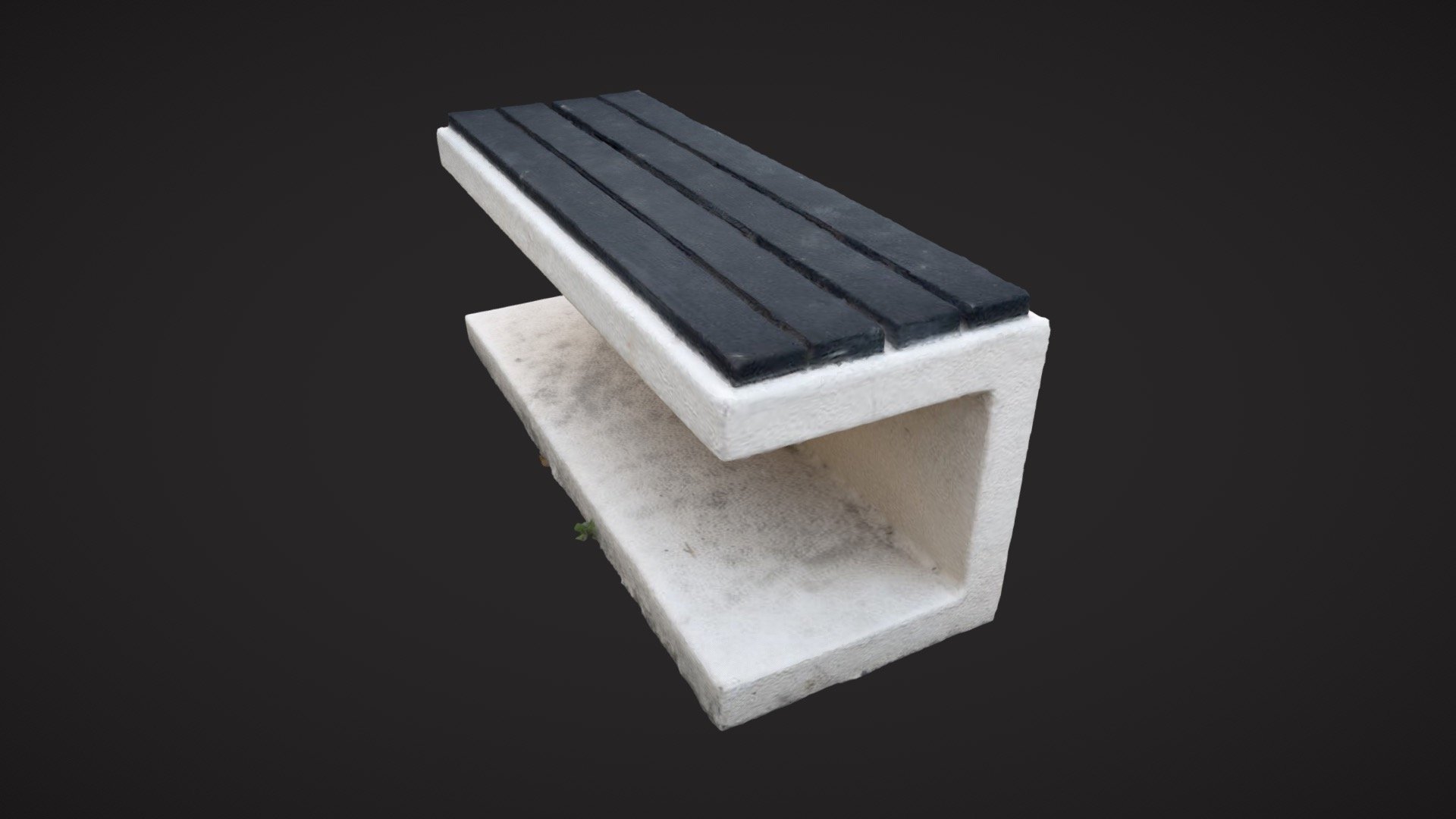 Modern Concrete Bench 3D Model - 3D model by Guillermo Sainz ...