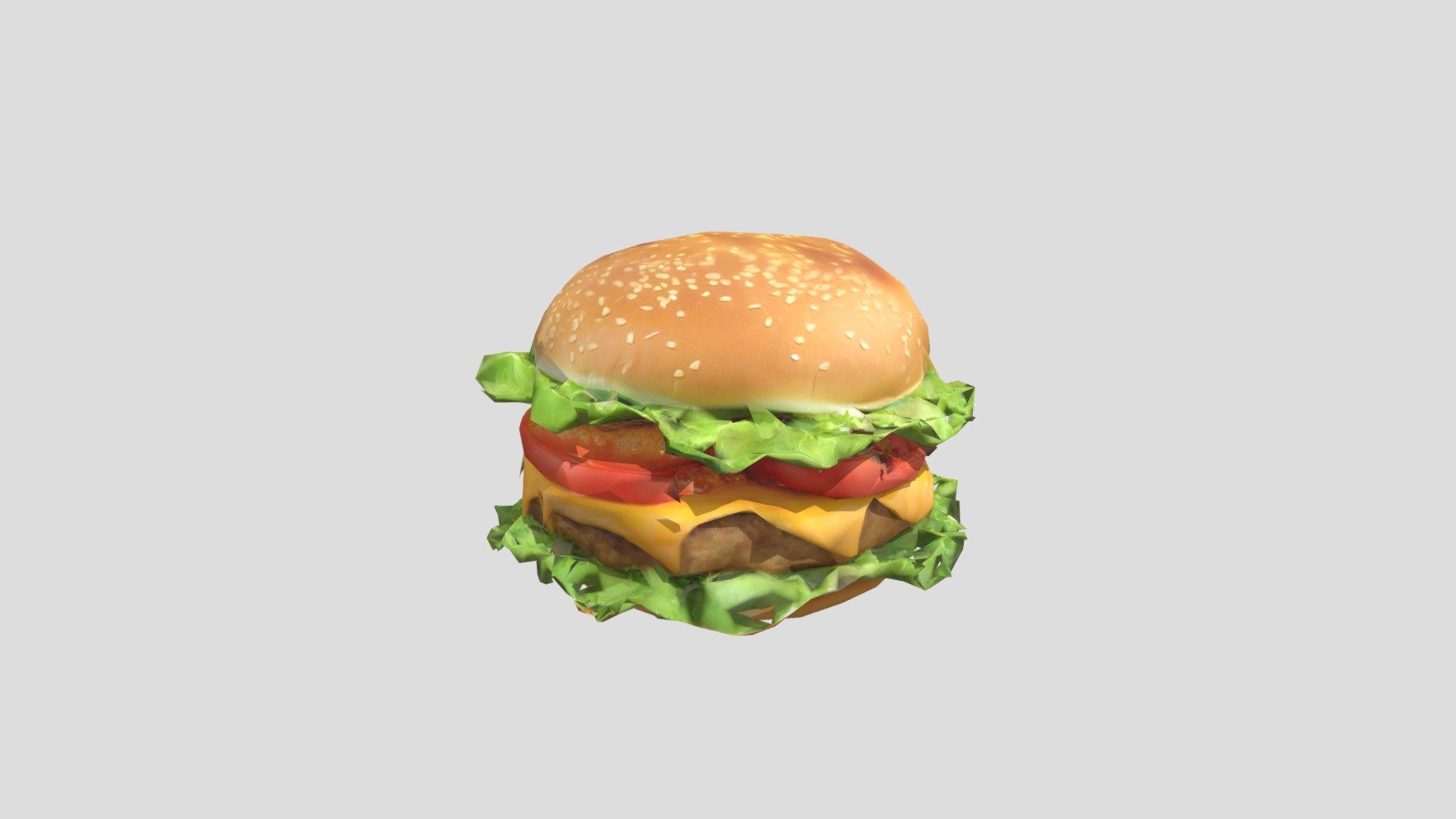 Single cheese burger - 3D model by regulardev21 [af3bccc] - Sketchfab