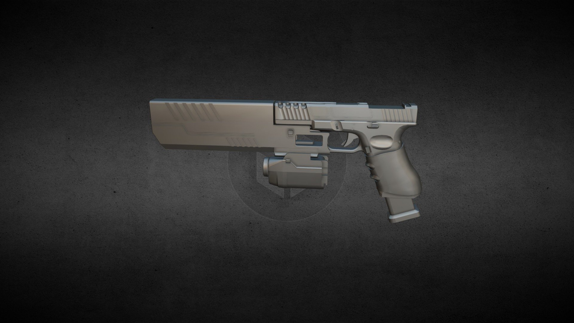 Glock Render - 3D model by henderbac (@henderbac) [af3ddcb] - Sketchfab