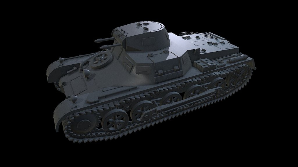 SdKfz 101 PzKpfw "Panzer" IB - 3D model by ngauge.es [af3f451] - Sketchfab