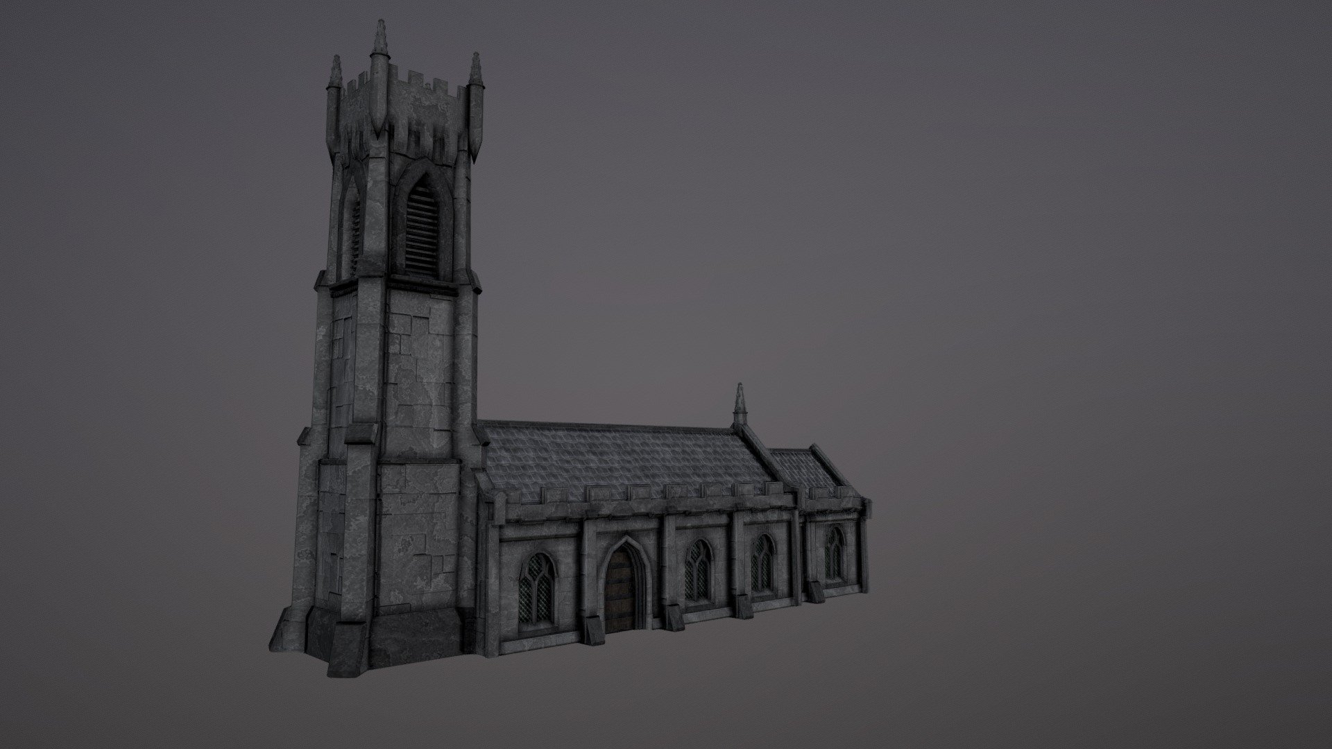 Medieval Church - 3D model by Thomas Robson (@tomrobson) [af3f96c ...