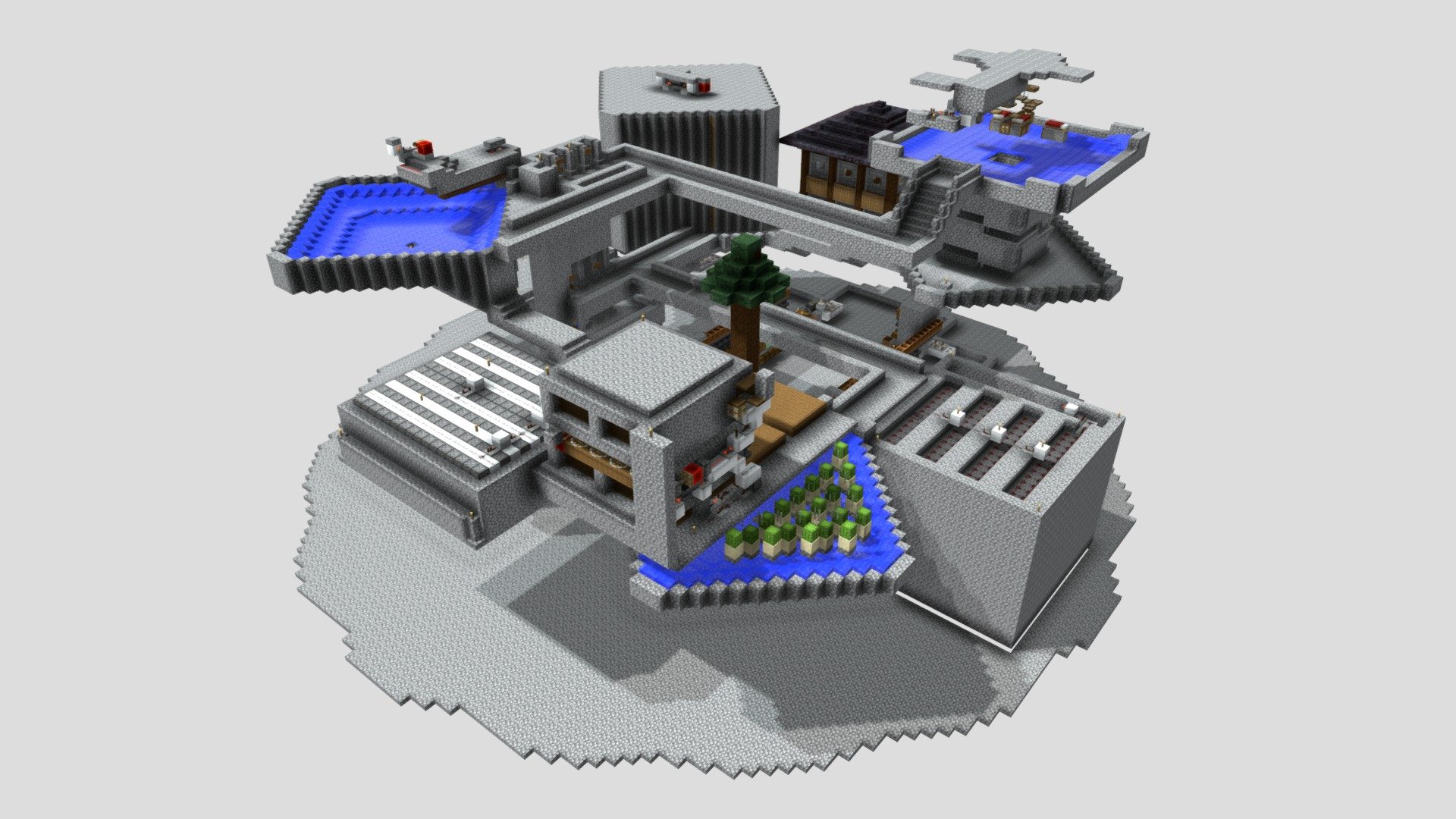 Skyblock Size Test 3 - Central Island - Download Free 3D model by ...