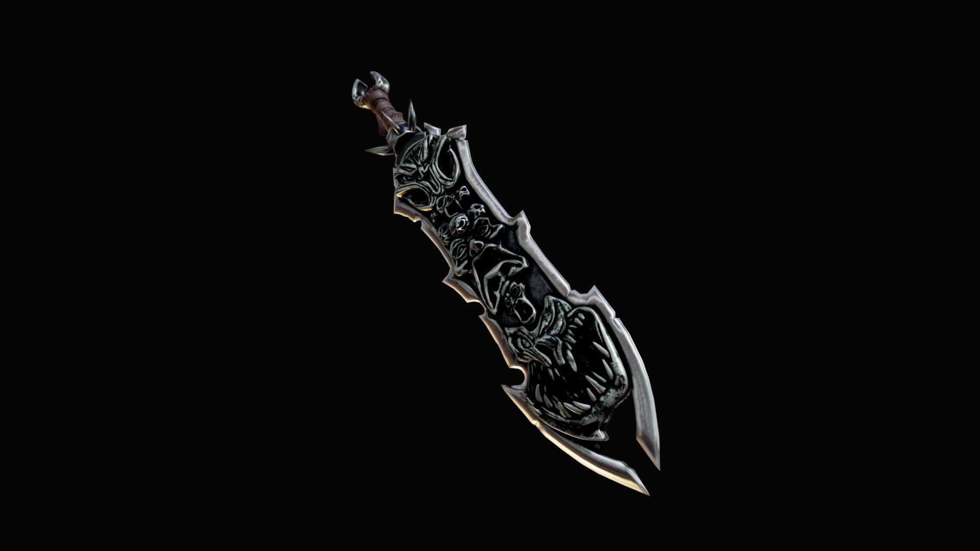 "Chaoseater" sword | Darksiders - Download Free 3D model by Raiden ...