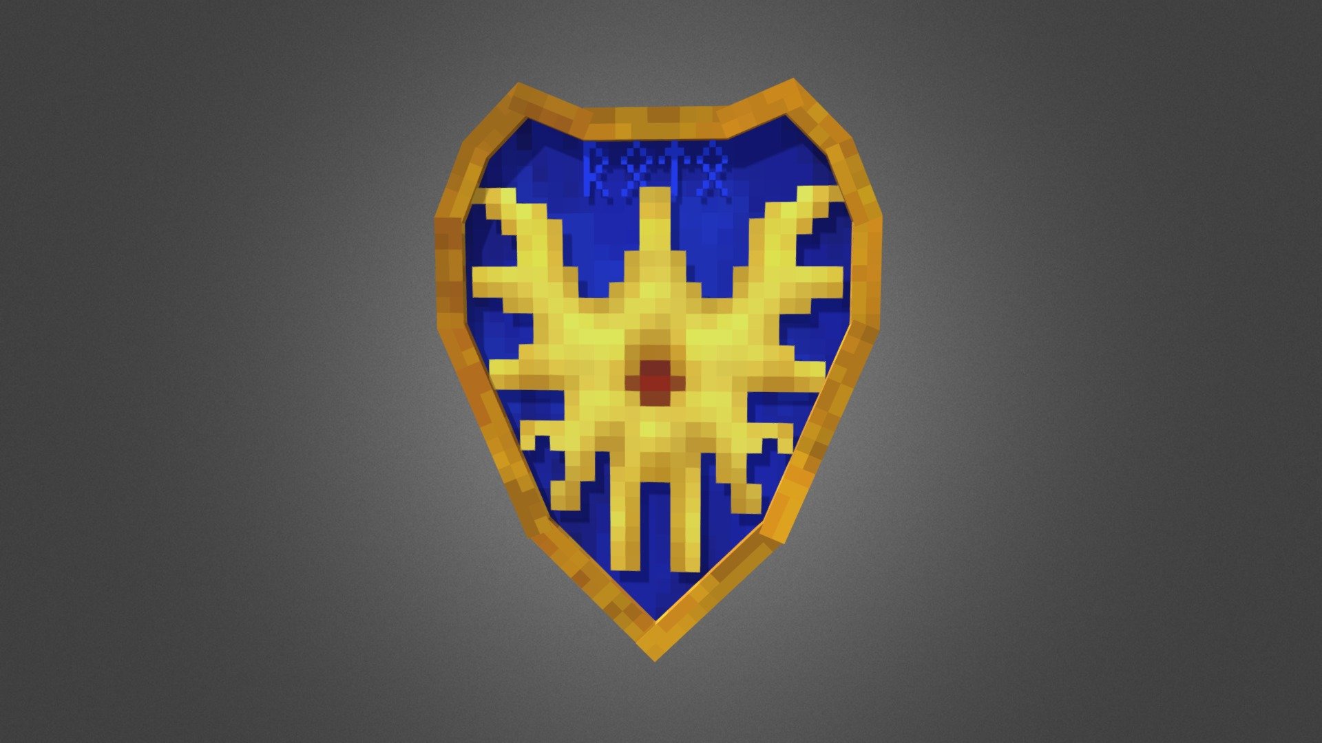 Shield Erdrick Minecraft Blockbench - 3D model by Athinea [af46e44 ...