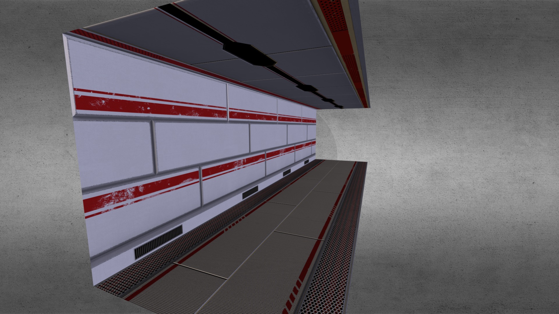 Sci Fi Hallway - 3D model by GH (@guntranhoet) [af46f38] - Sketchfab