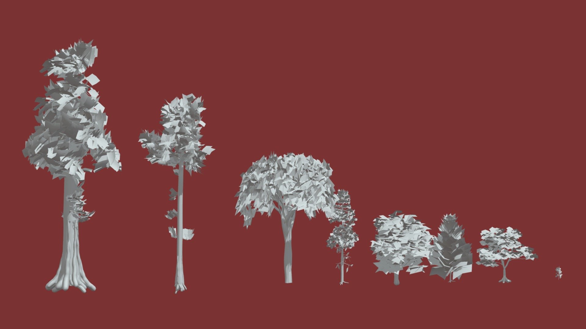 Trees-3d Model - Download Free 3D model by gopikrishnanp3007 [af49abf ...