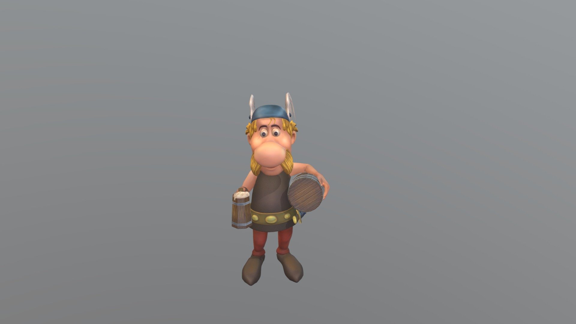 Asterix - 3D model by Mira (@Miroslava.Vesna) [af4bfd4] - Sketchfab