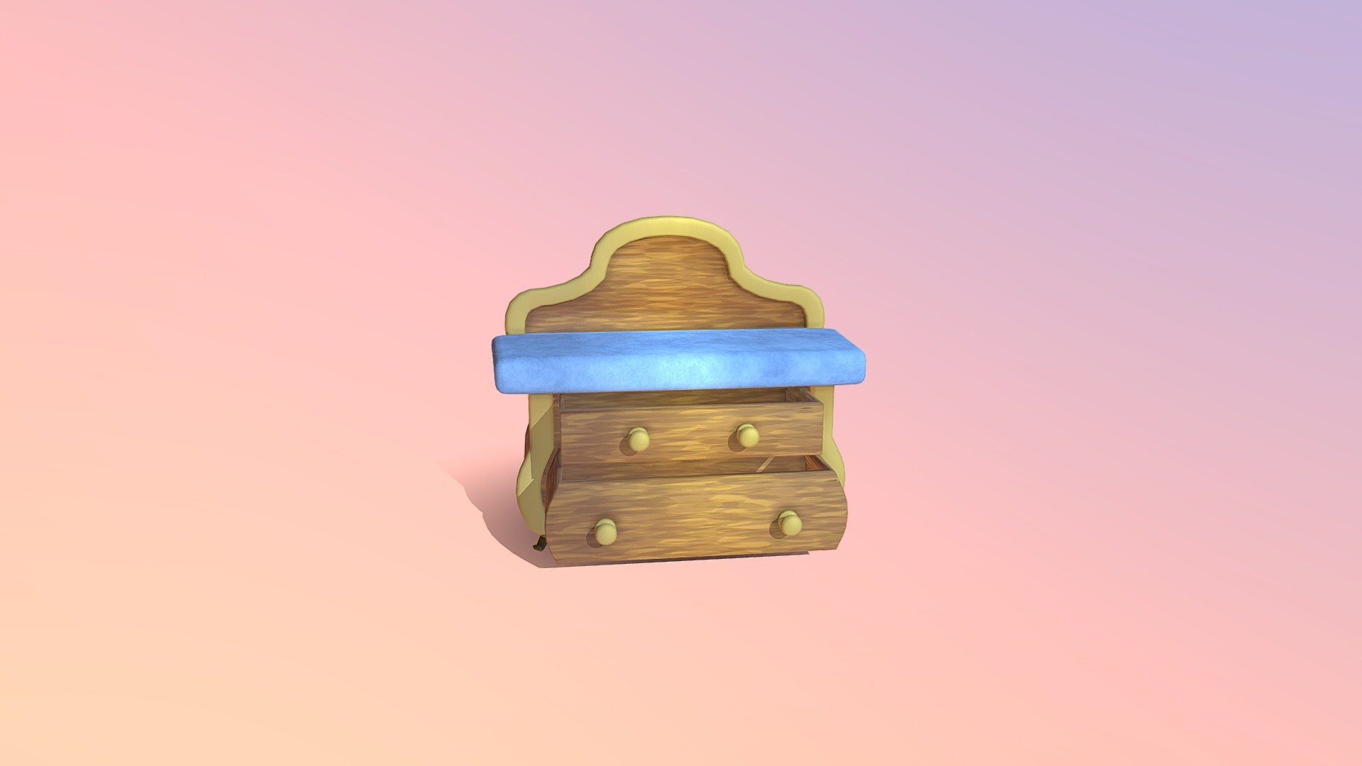 Stylized 3D Game-Ready Commode Model - 3D model by ruberoidzz [af4c933 ...