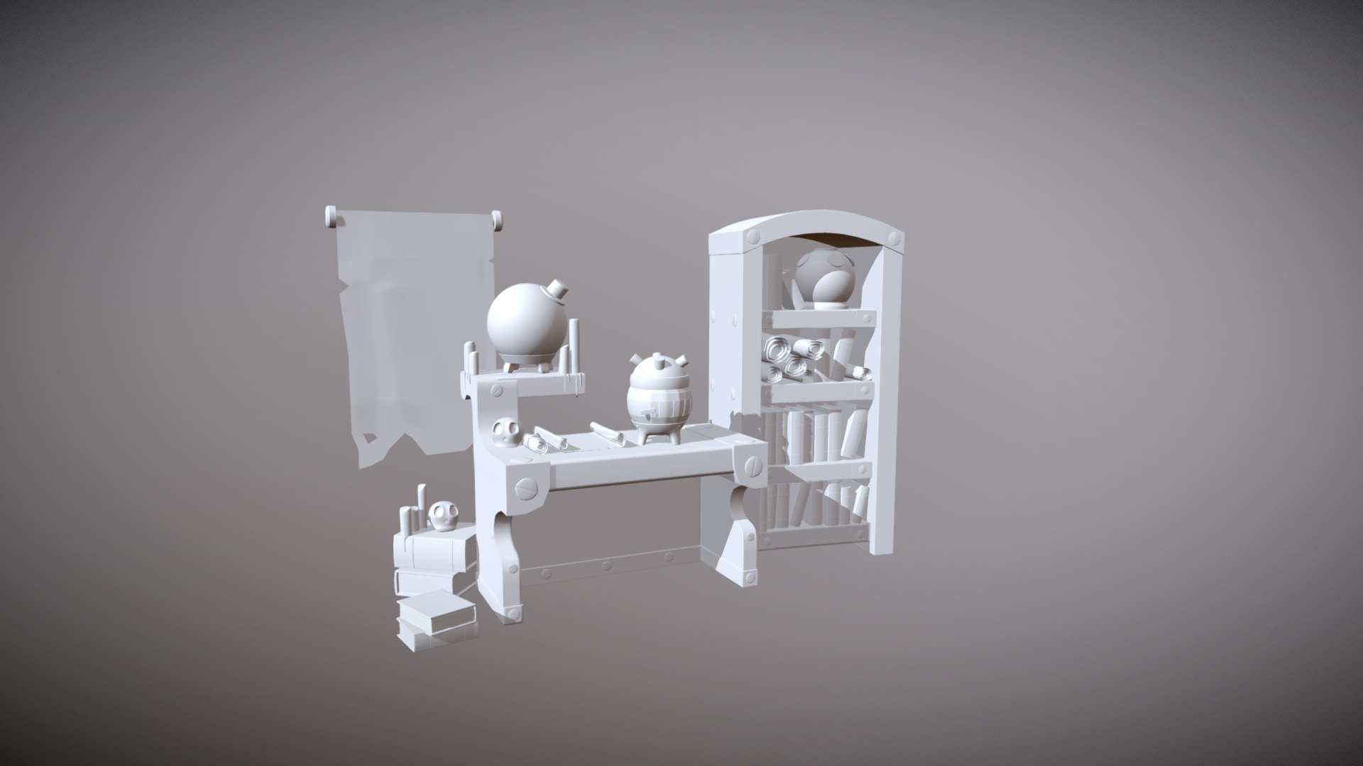 Alchemist Table - 3D model by CaleySanchez [af4e3c2] - Sketchfab