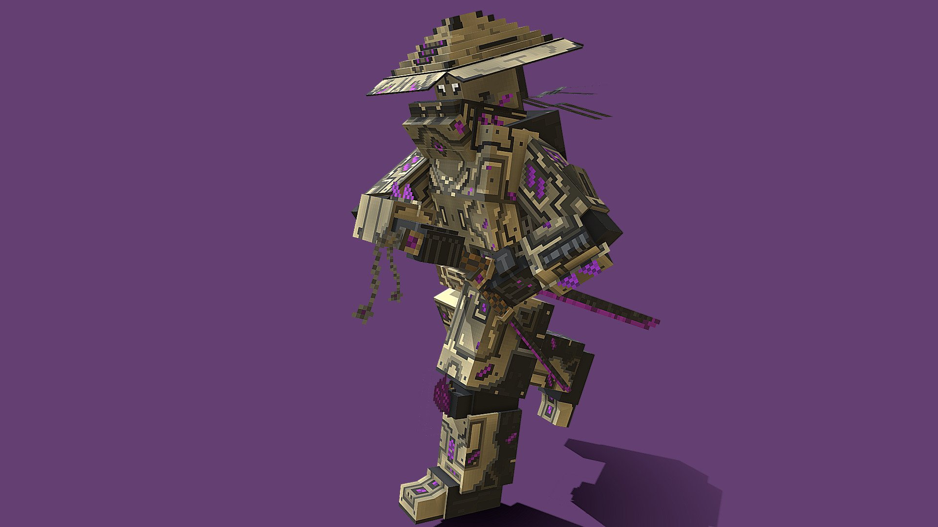 Cyborg Samurai - 3D model by Dheyaa (@_dheyaa) [af504d2] - Sketchfab